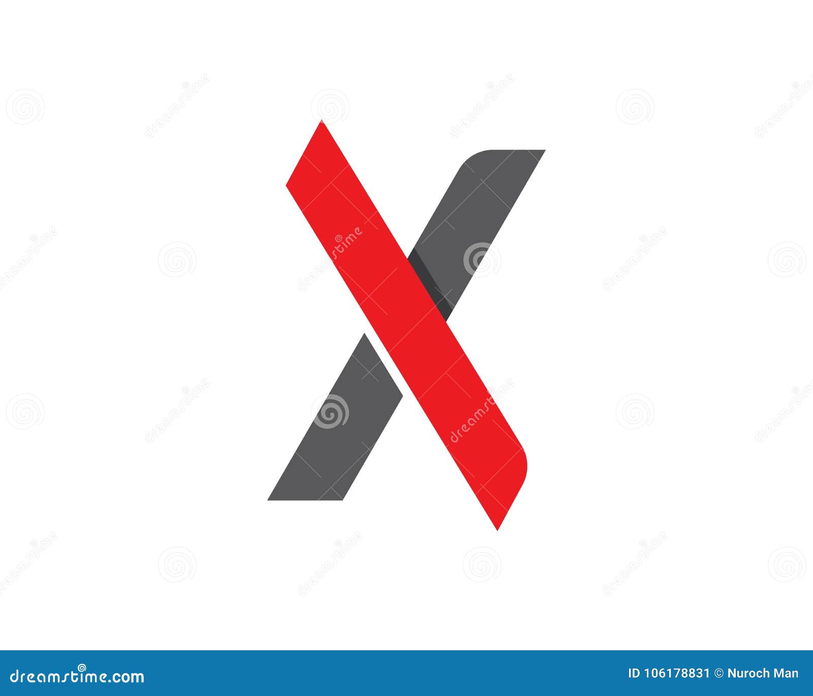 X Vector De Logo Template De La Letra Ilustración del Vector ...