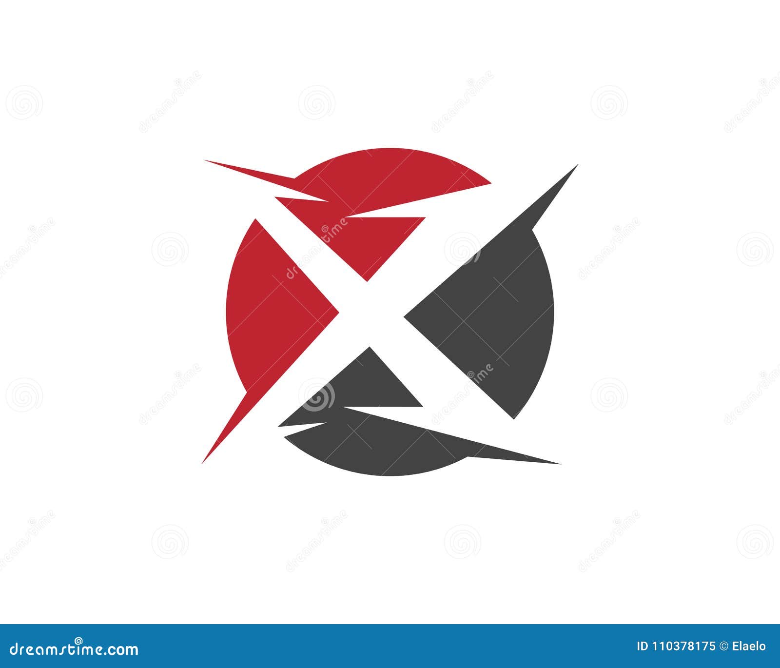 X Vector De Logo Template De La Letra Ilustración del Vector ...