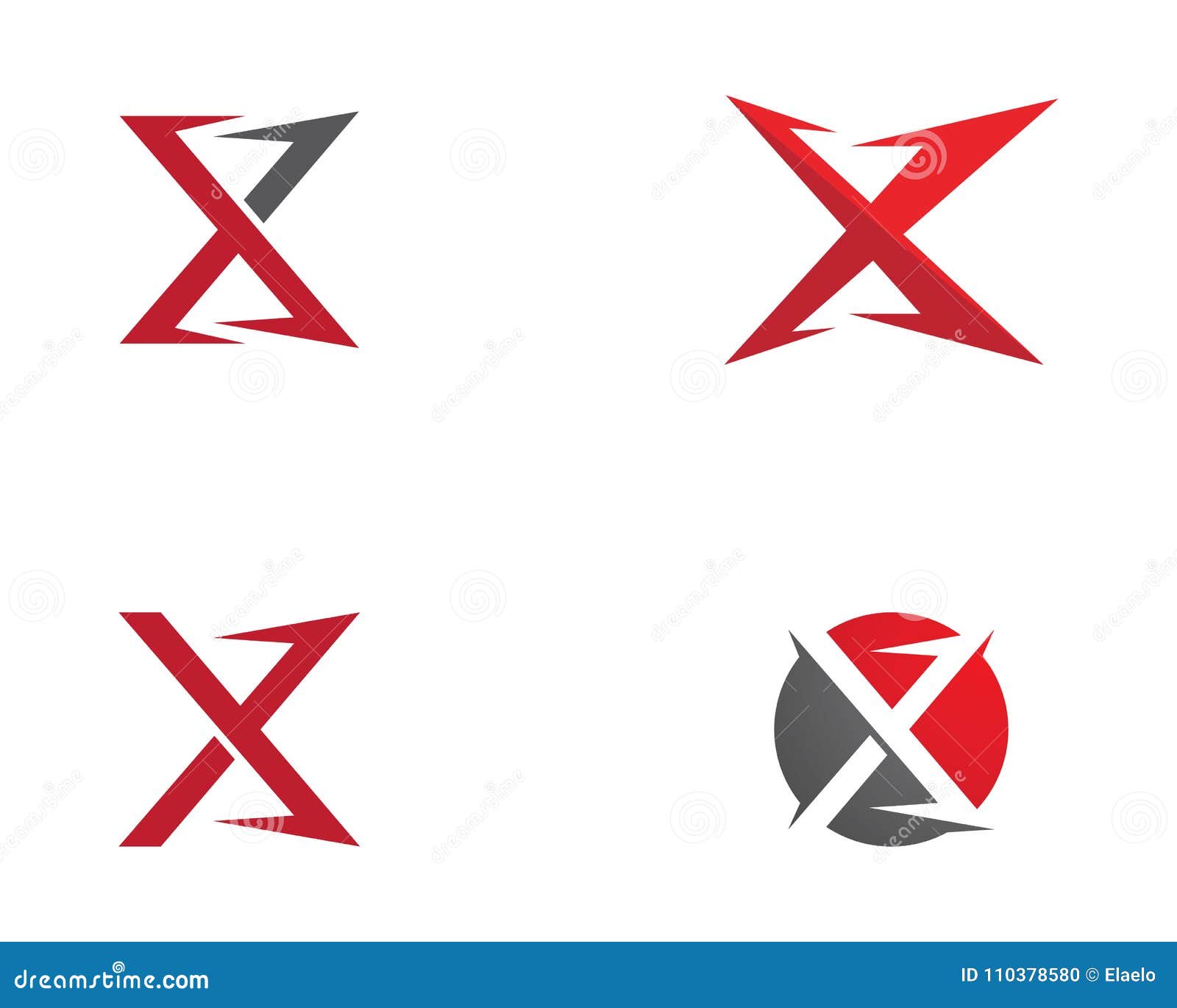 X Vector De Logo Template De La Letra Ilustración del Vector ...