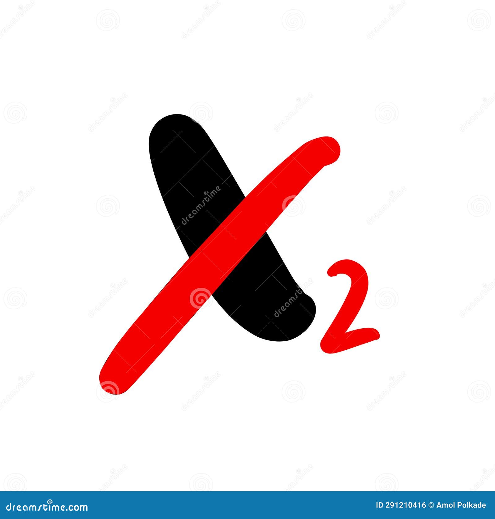 X2 Vector Monogram of Brand or Company Name Stock Vector - Illustration ...