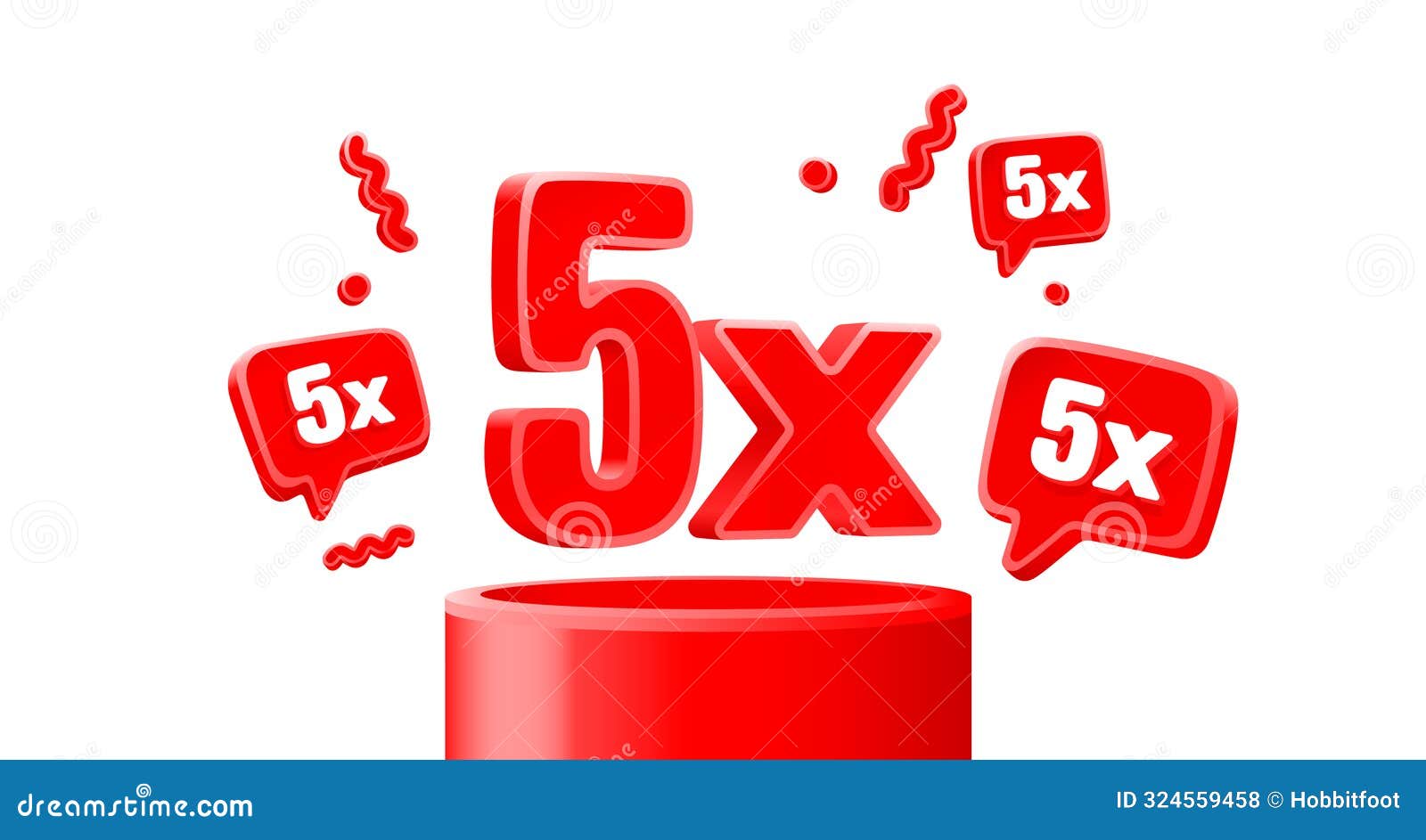 5x Winner Banner, Promotion Flyer, Prize Label. Vector Illustration ...