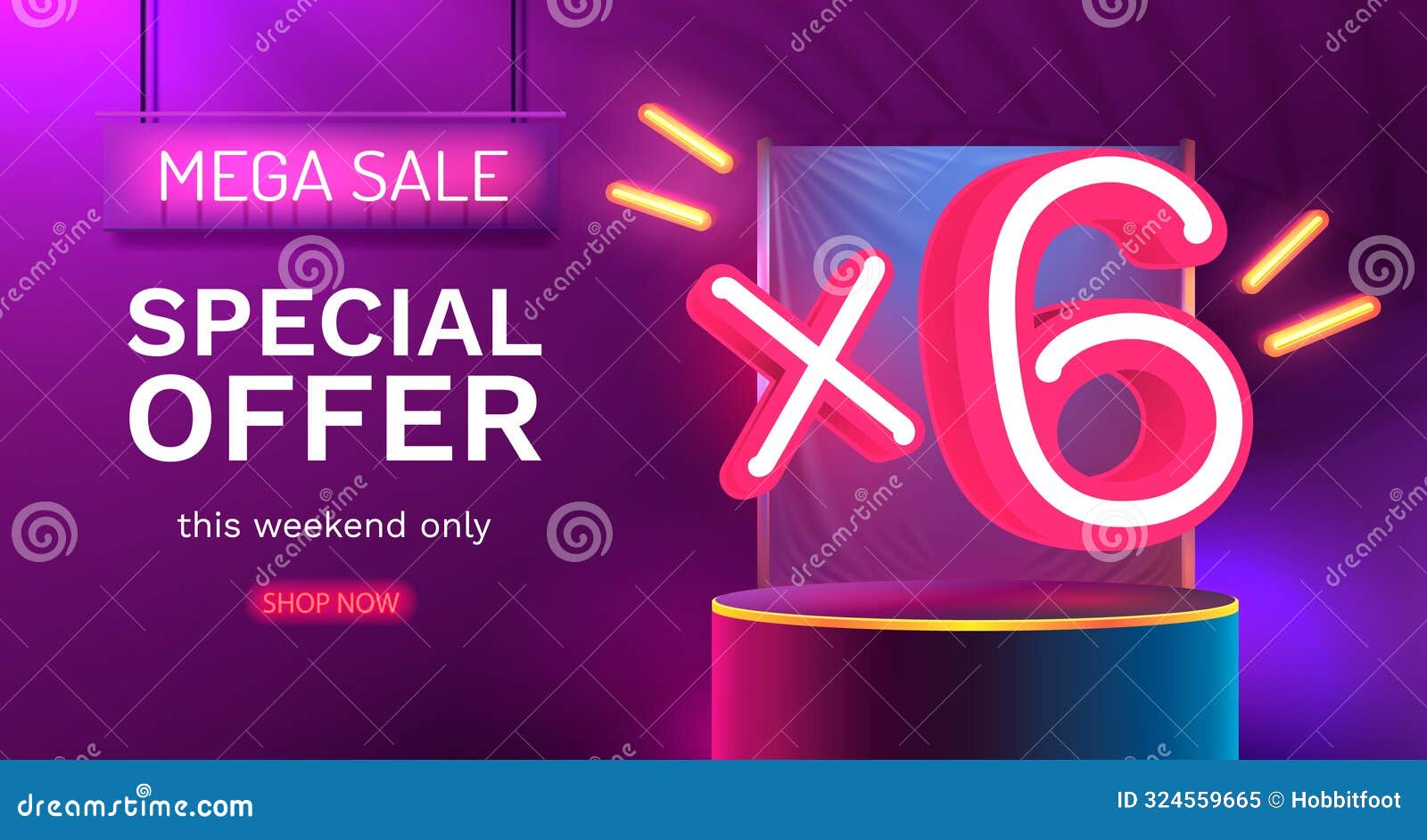 6x Winner Banner, Promotion Flyer, Prize Label. Vector Illustration ...