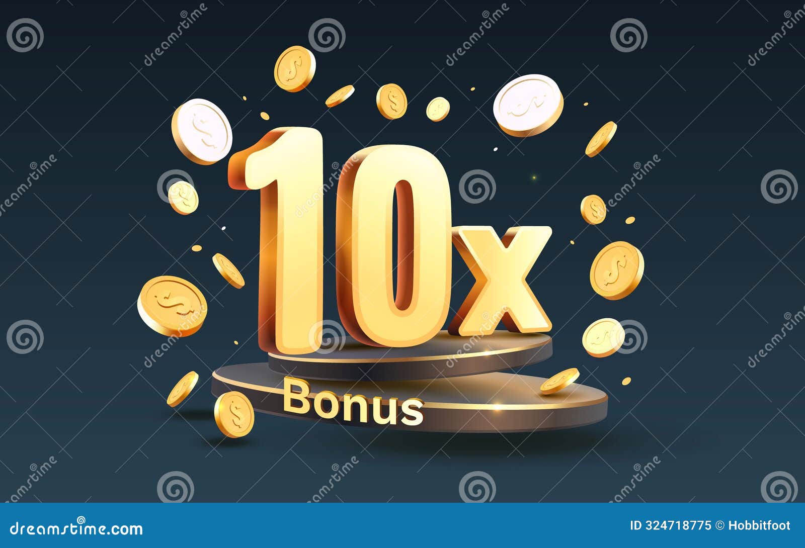 10x Winner Banner, Promotion Flyer, Prize Label. Vector Illustration ...