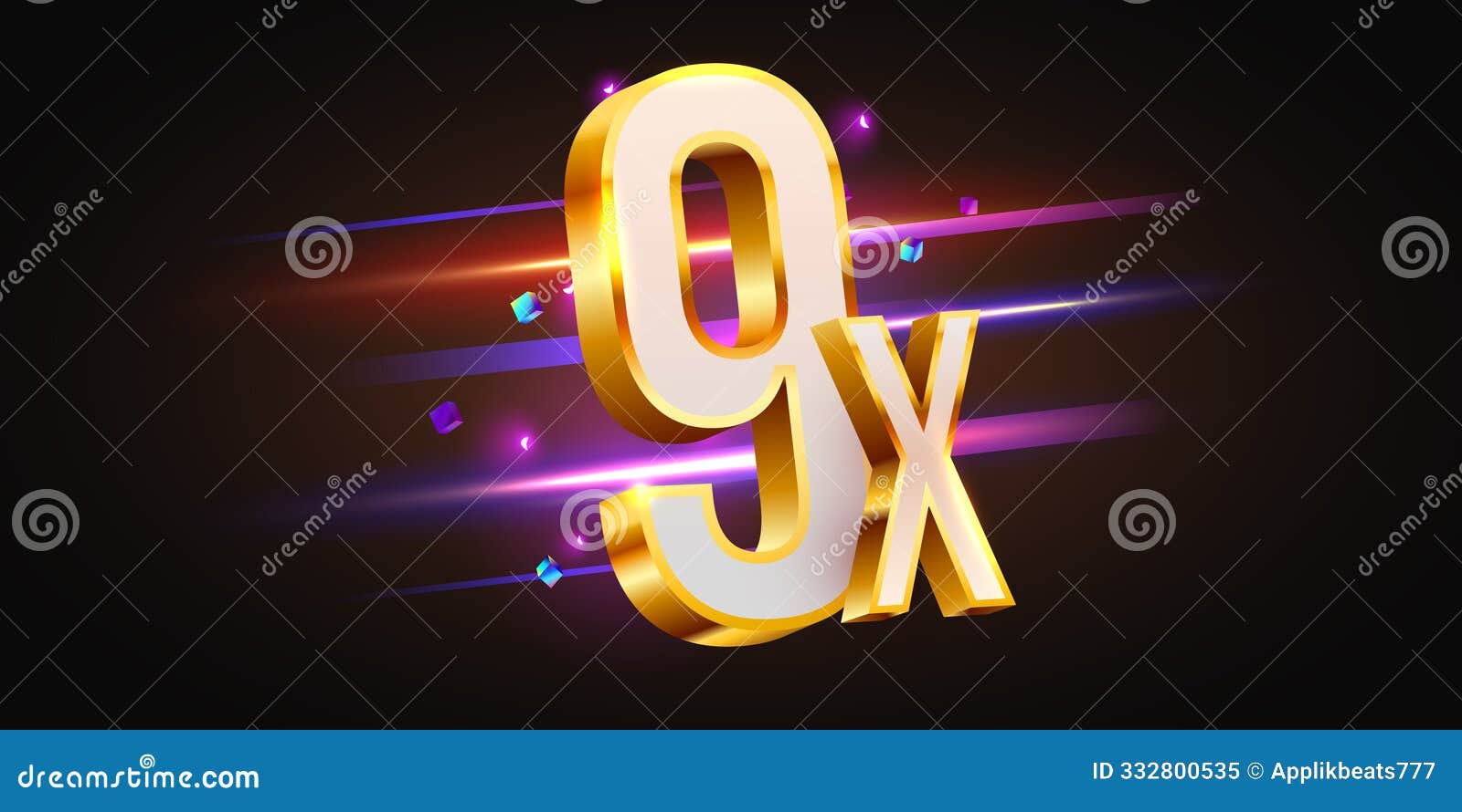 9x Winner Banner, Promotion Flyer, Prize Label Stock Vector ...