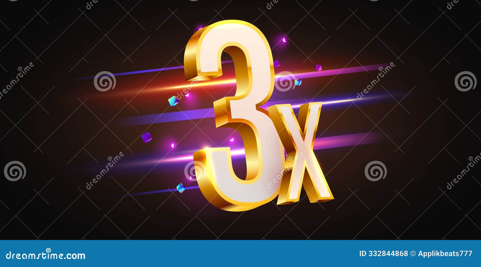 3x Winner Banner, Promotion Flyer, Prize Label Stock Vector ...