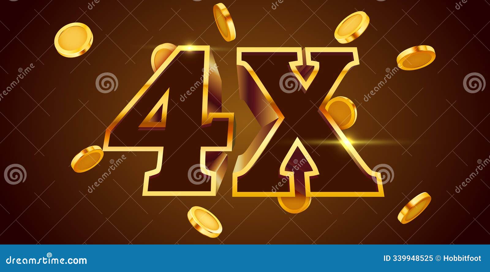 4x Winner Banner, Promotion Flyer, Prize Label. Stock Illustration ...