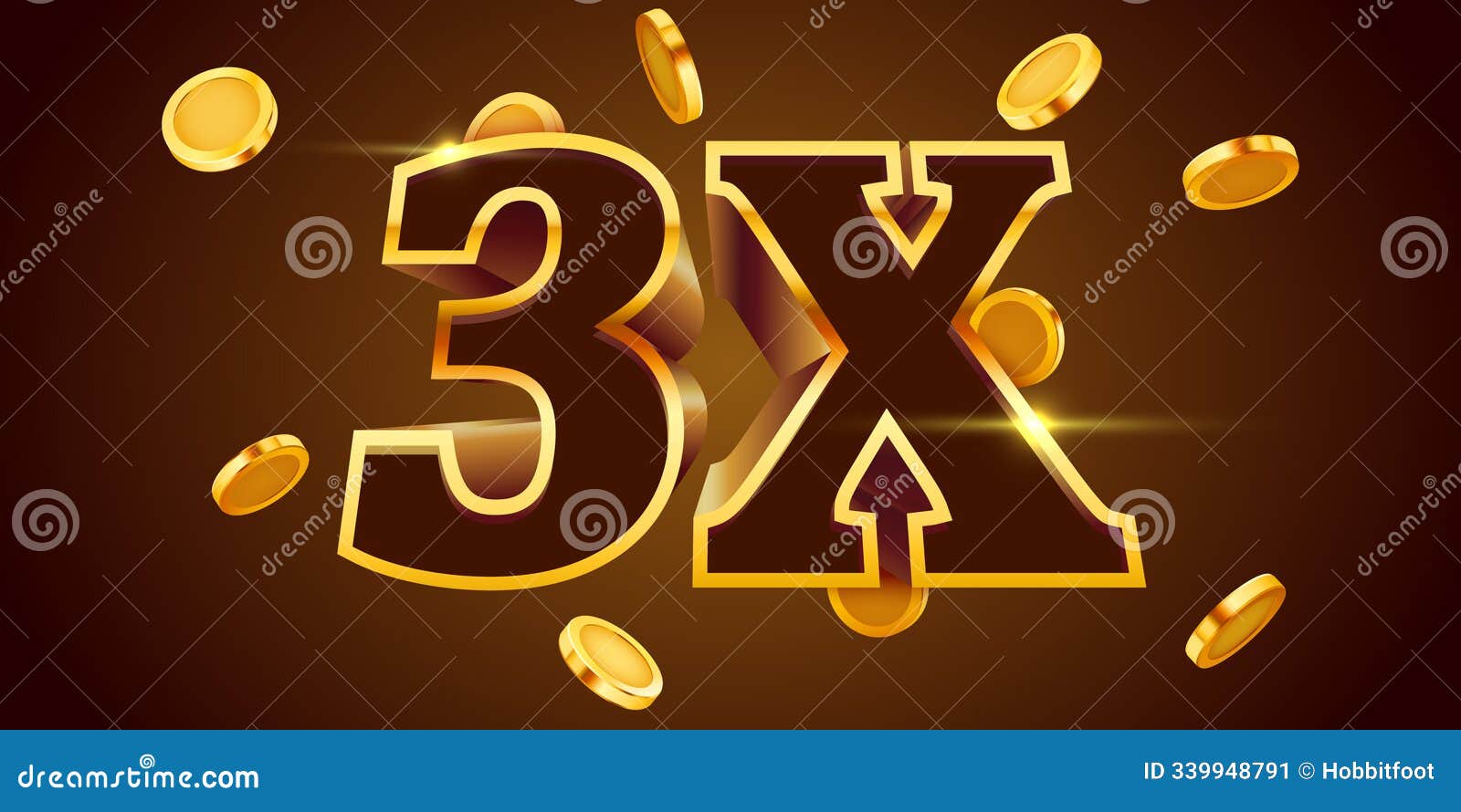 3x Winner Banner, Promotion Flyer, Prize Label. Stock Illustration ...