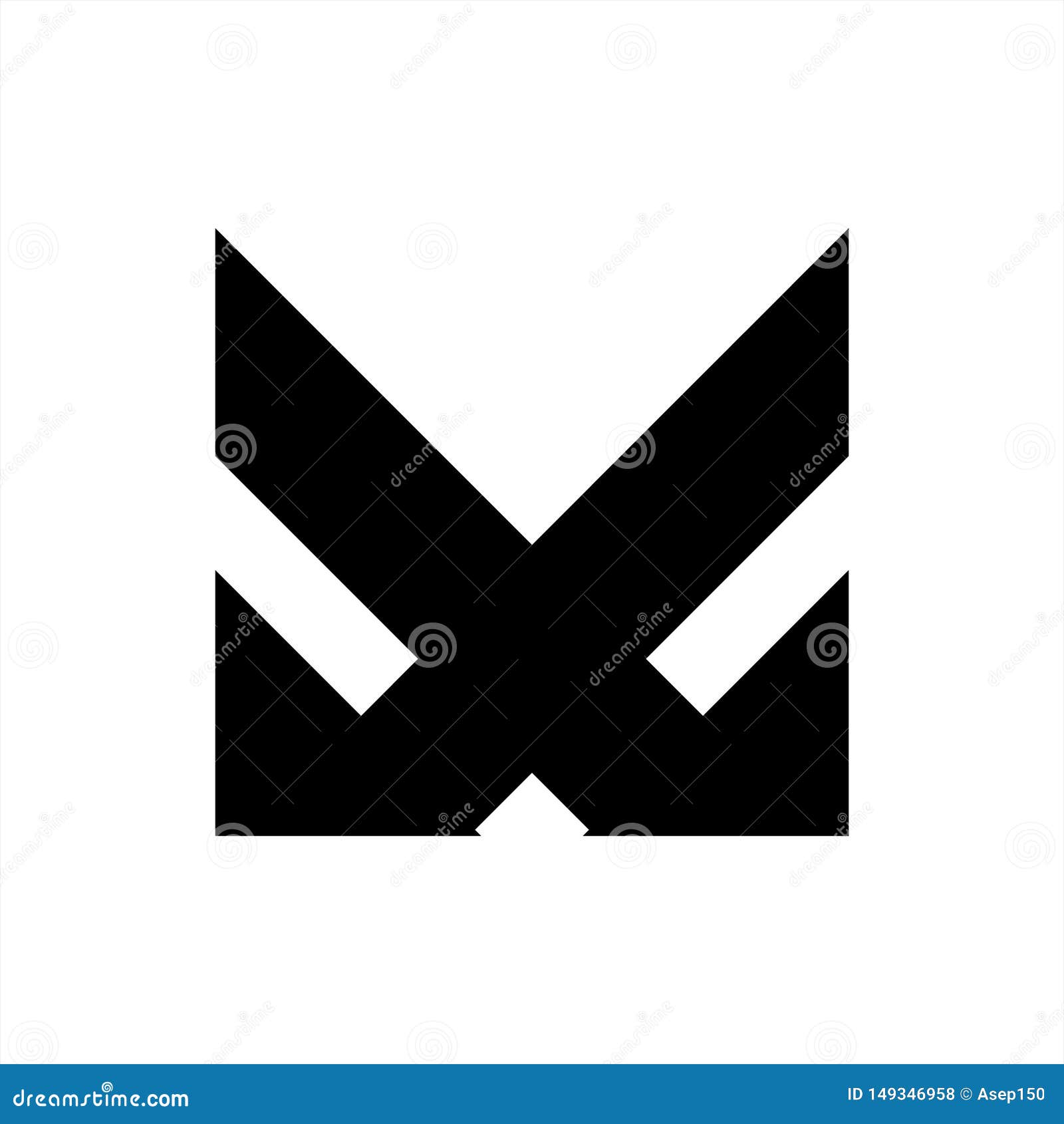 X, XM, VM, VXM Initials Company Logo Stock Vector - Illustration of ...