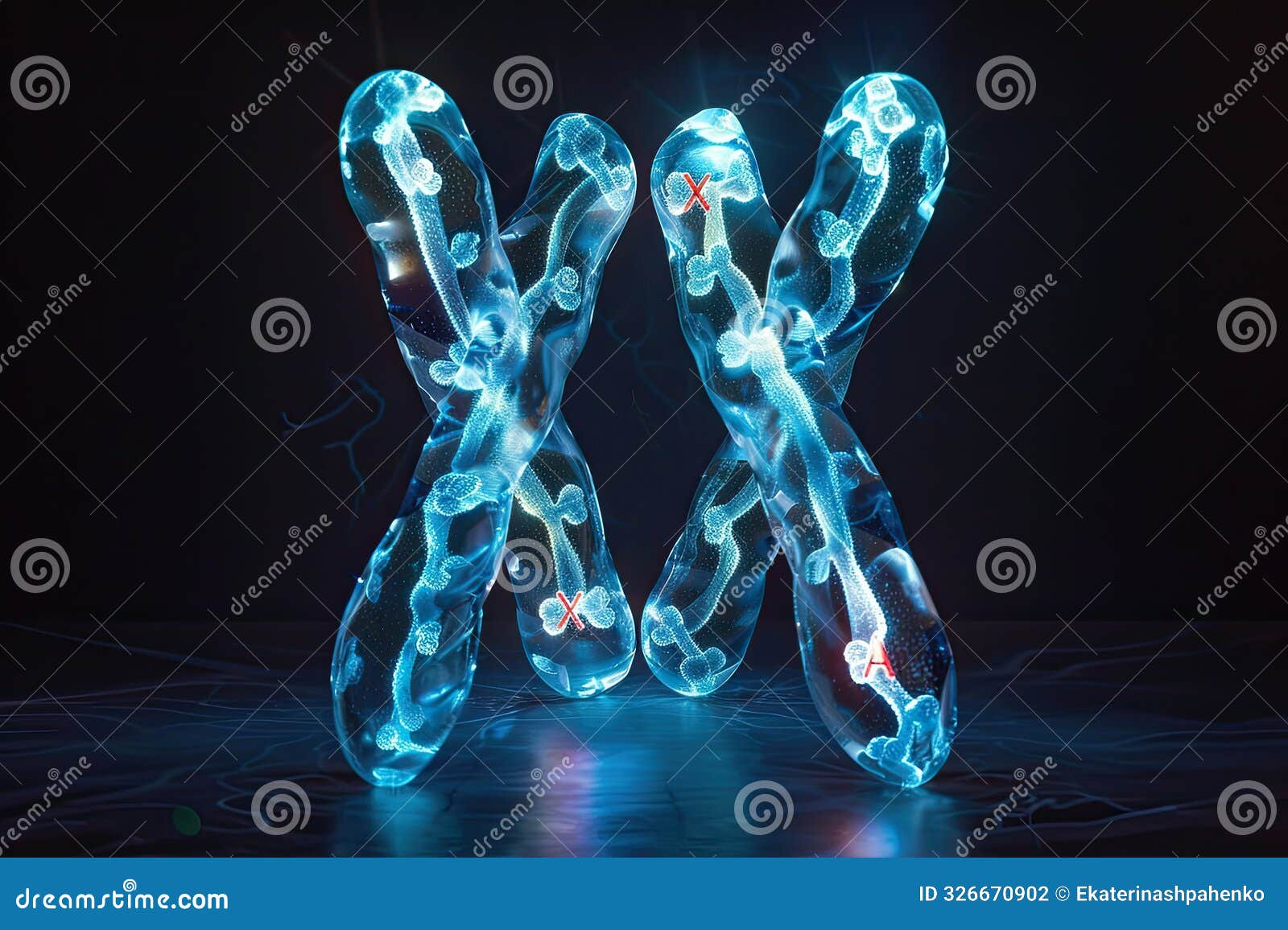X and Y DNA double helixes stock photo. Image of genome - 326670902
