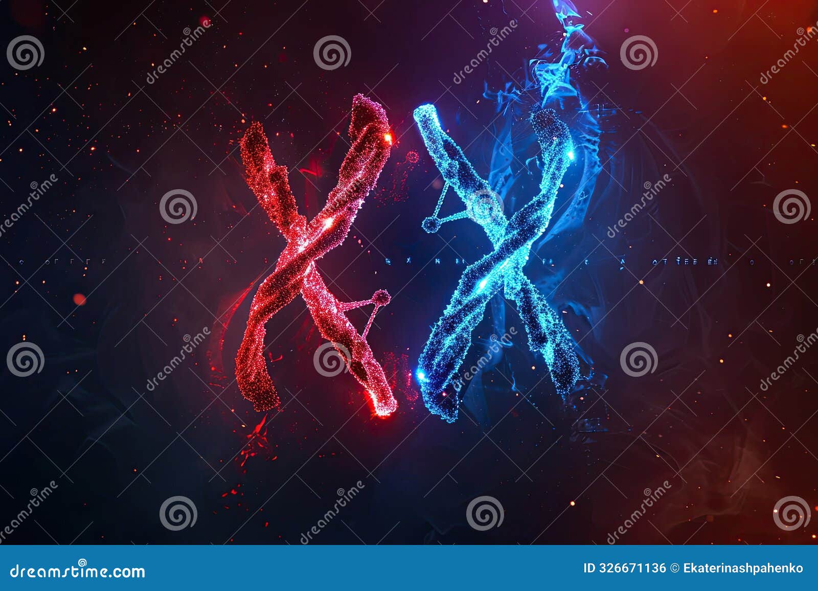 X and Y DNA double helixes stock photo. Image of complementary - 326671136