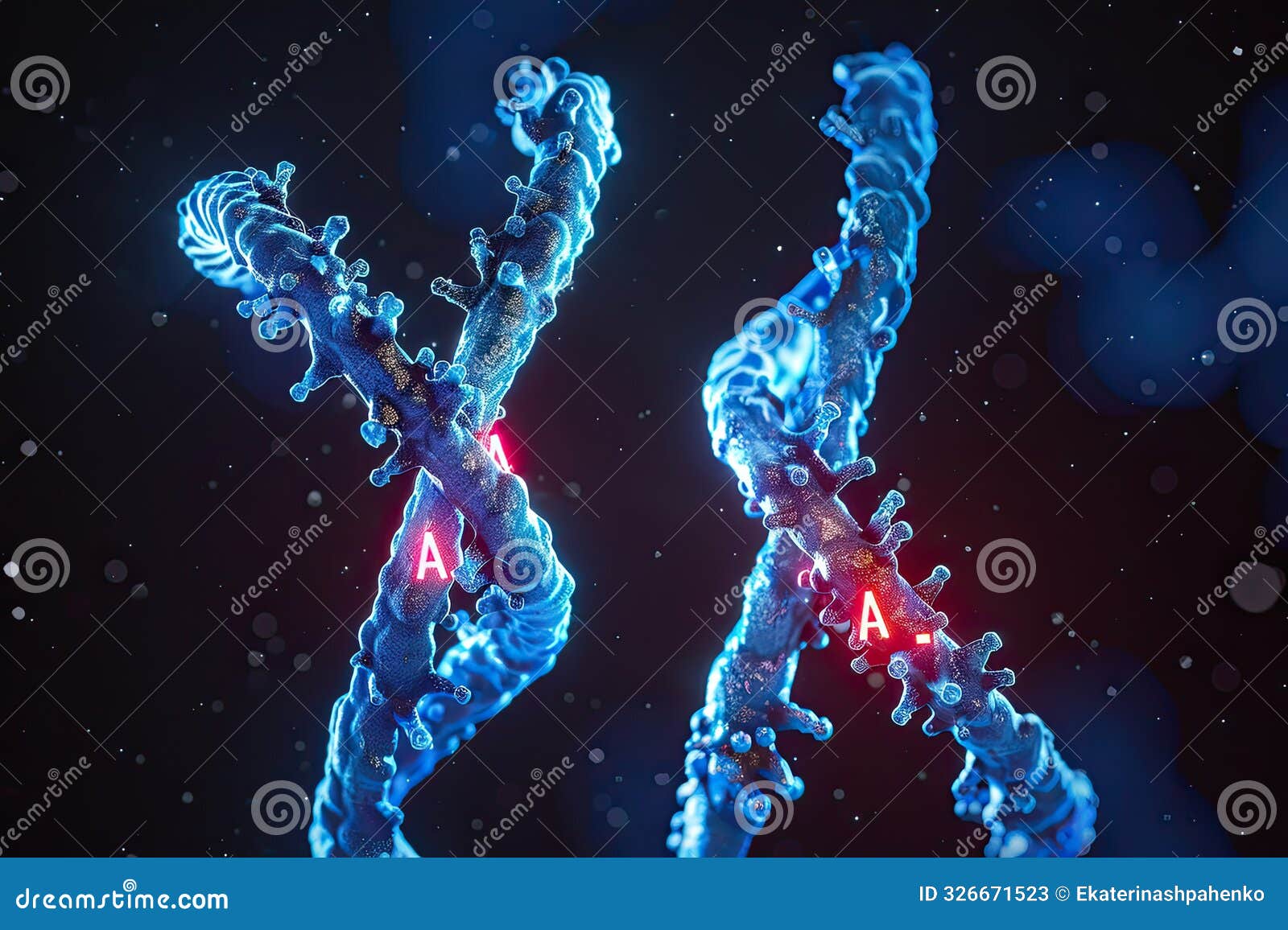 X and Y DNA double helixes stock image. Image of mutation - 326671523