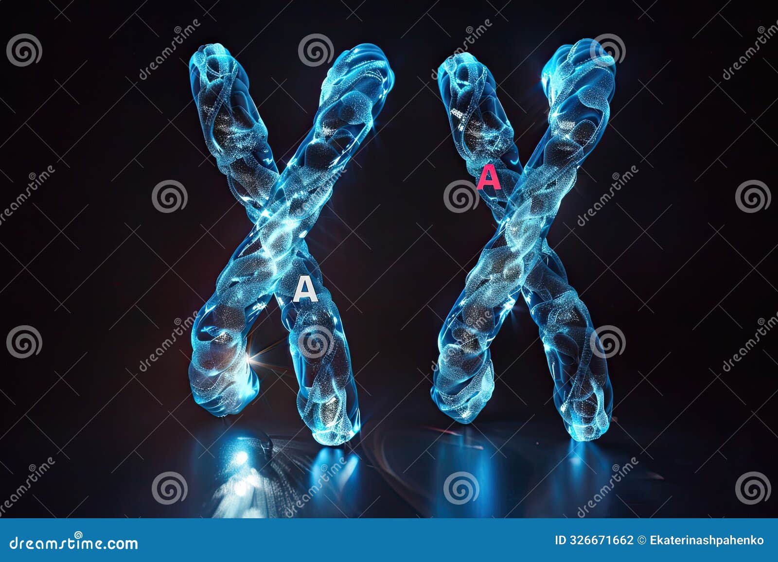 X and Y DNA double helixes stock photo. Image of biochemistry - 326671662