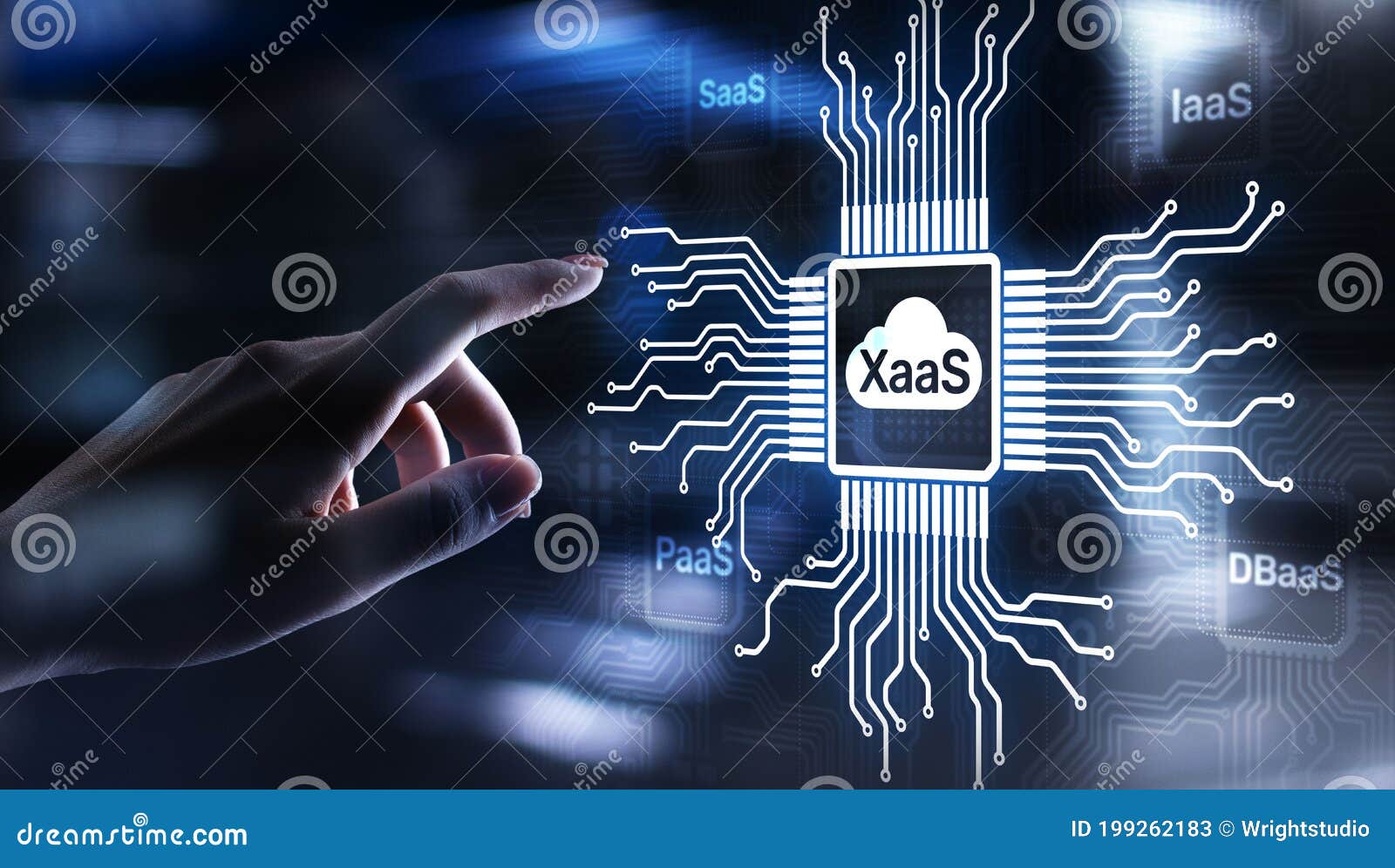 XaaS PaaS SaaS IaaS DBaaS Infrastructure Service Data Base Platform ...