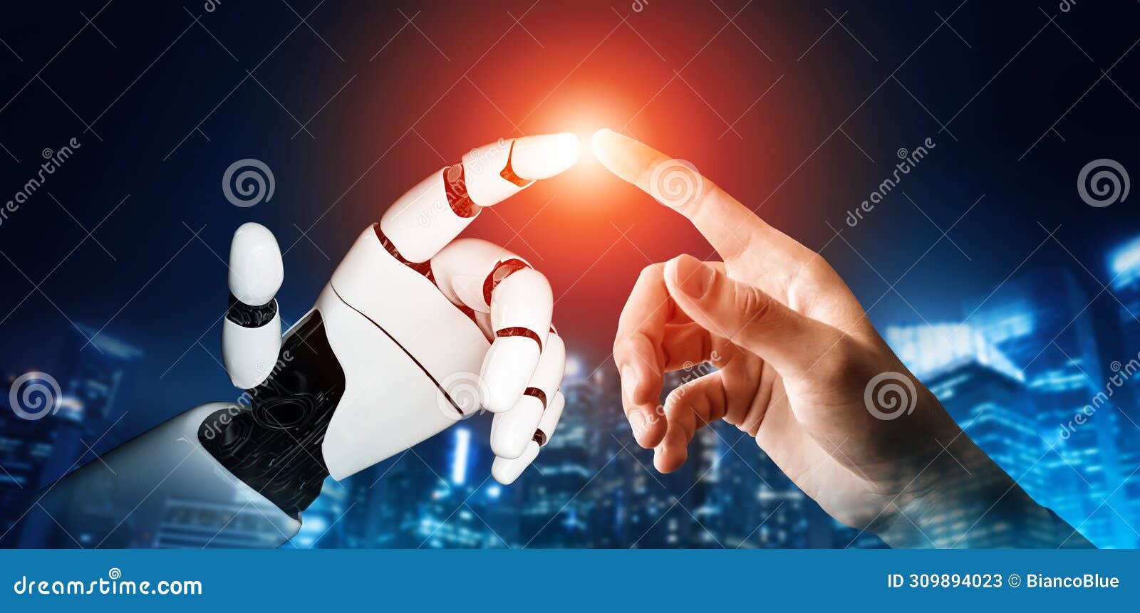 XAI Futuristic Robot Artificial Intelligence Concept. Stock ...