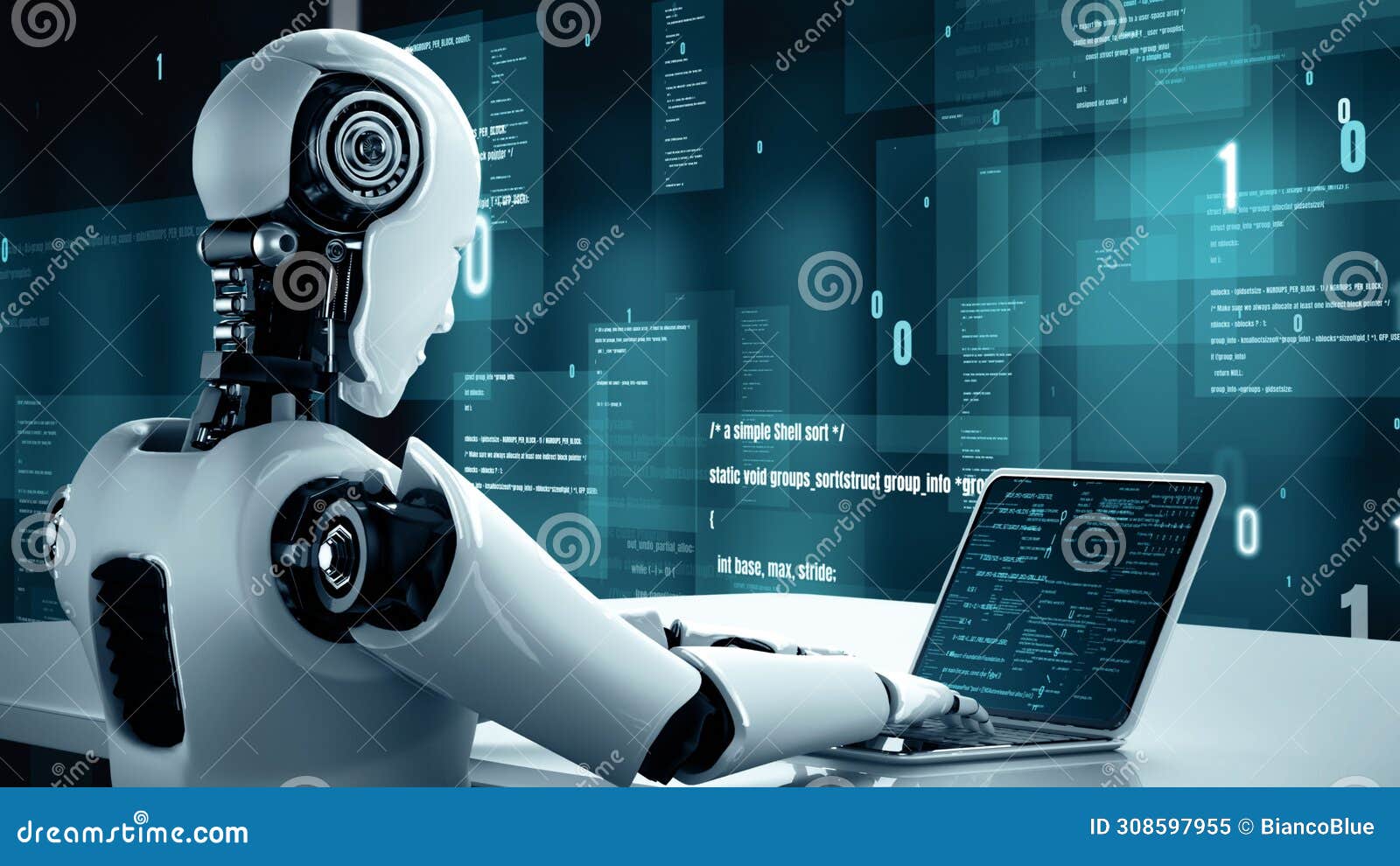 XAI Futuristic Robot Artificial Intelligence Huminoid AI Programming ...