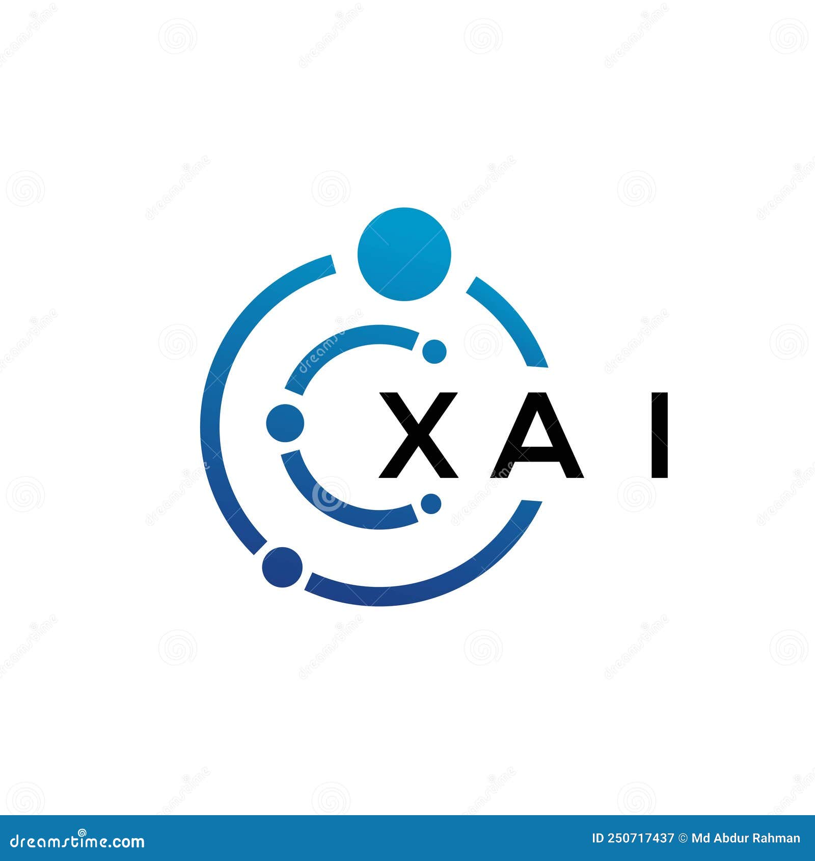 XAI Letter Technology Logo Design on White Background. XAI Creative ...