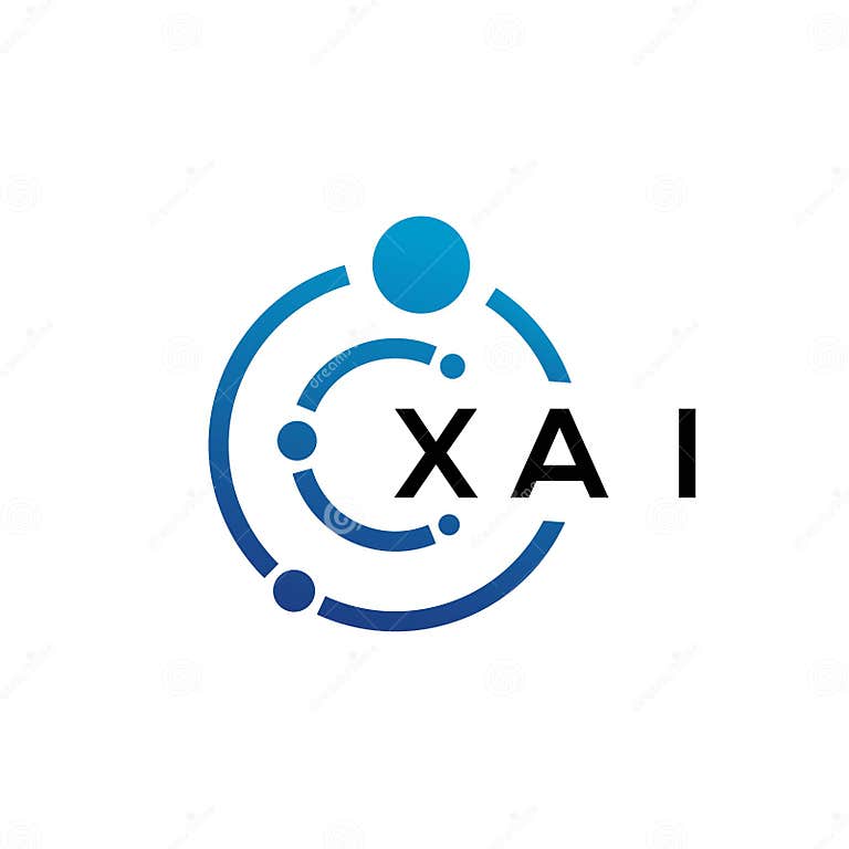 XAI Letter Technology Logo Design on White Background. XAI Creative ...