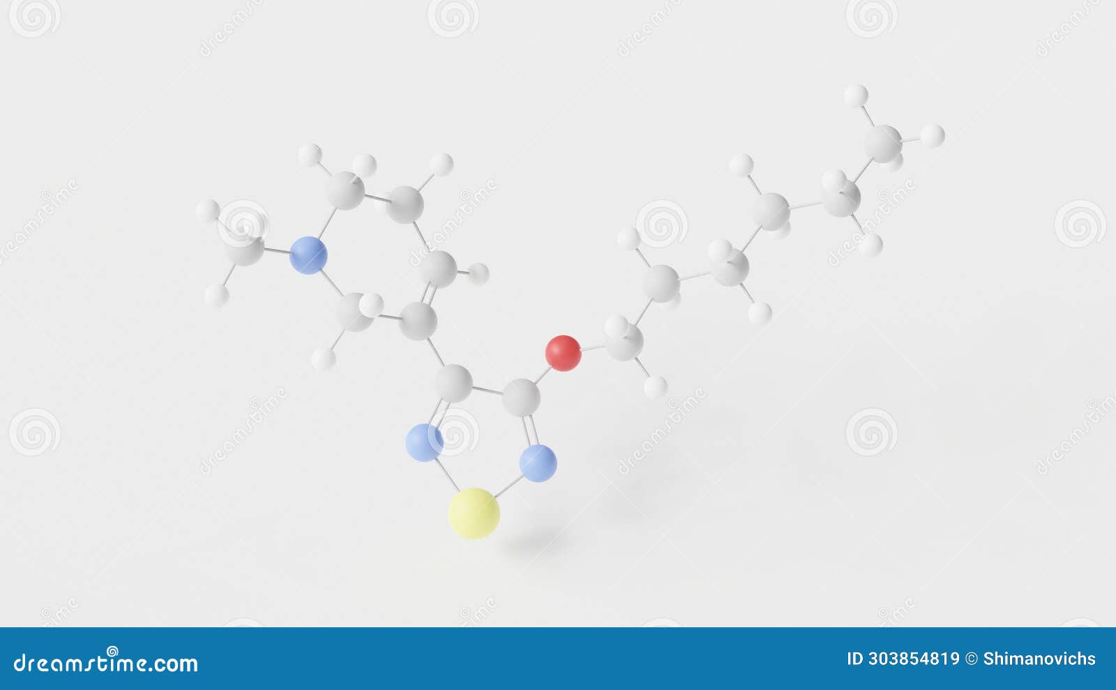 Acetylcholine Molecular Structure, 3d Model Molecule, Neurotransmitter ...