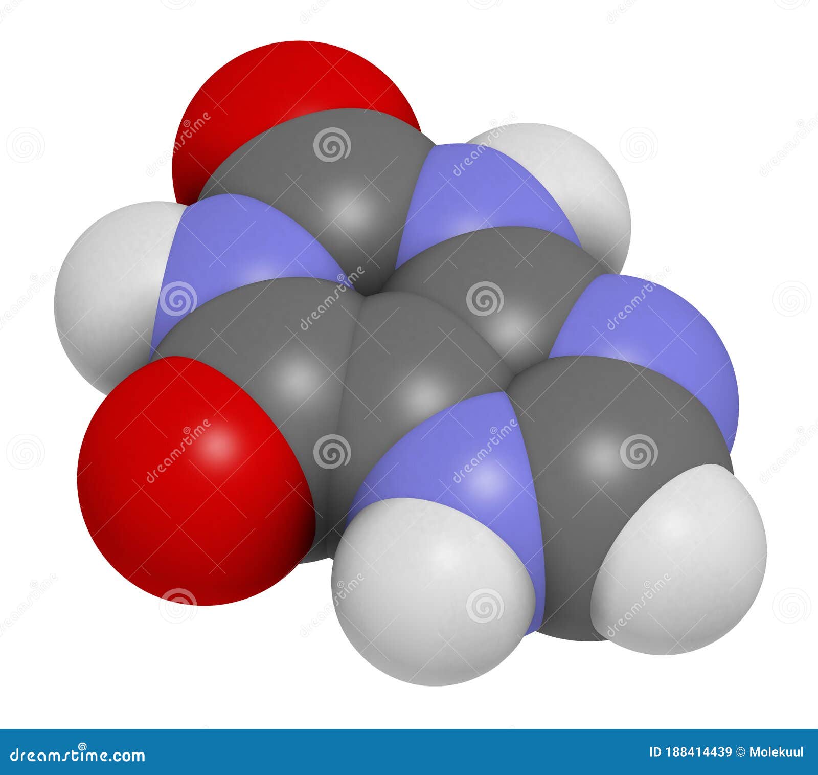 Xanthine, Xanthic Acid, Chemical Formula And Skeletal Structure Vector ...
