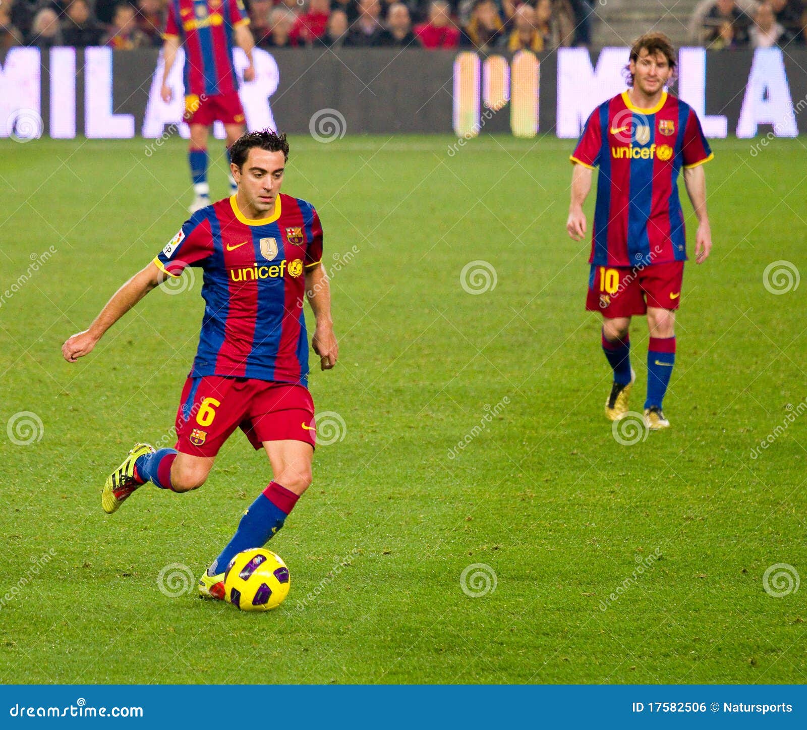 Xavi and Messi (FC Barcelona) Editorial Photo - Image of game, shoot ...