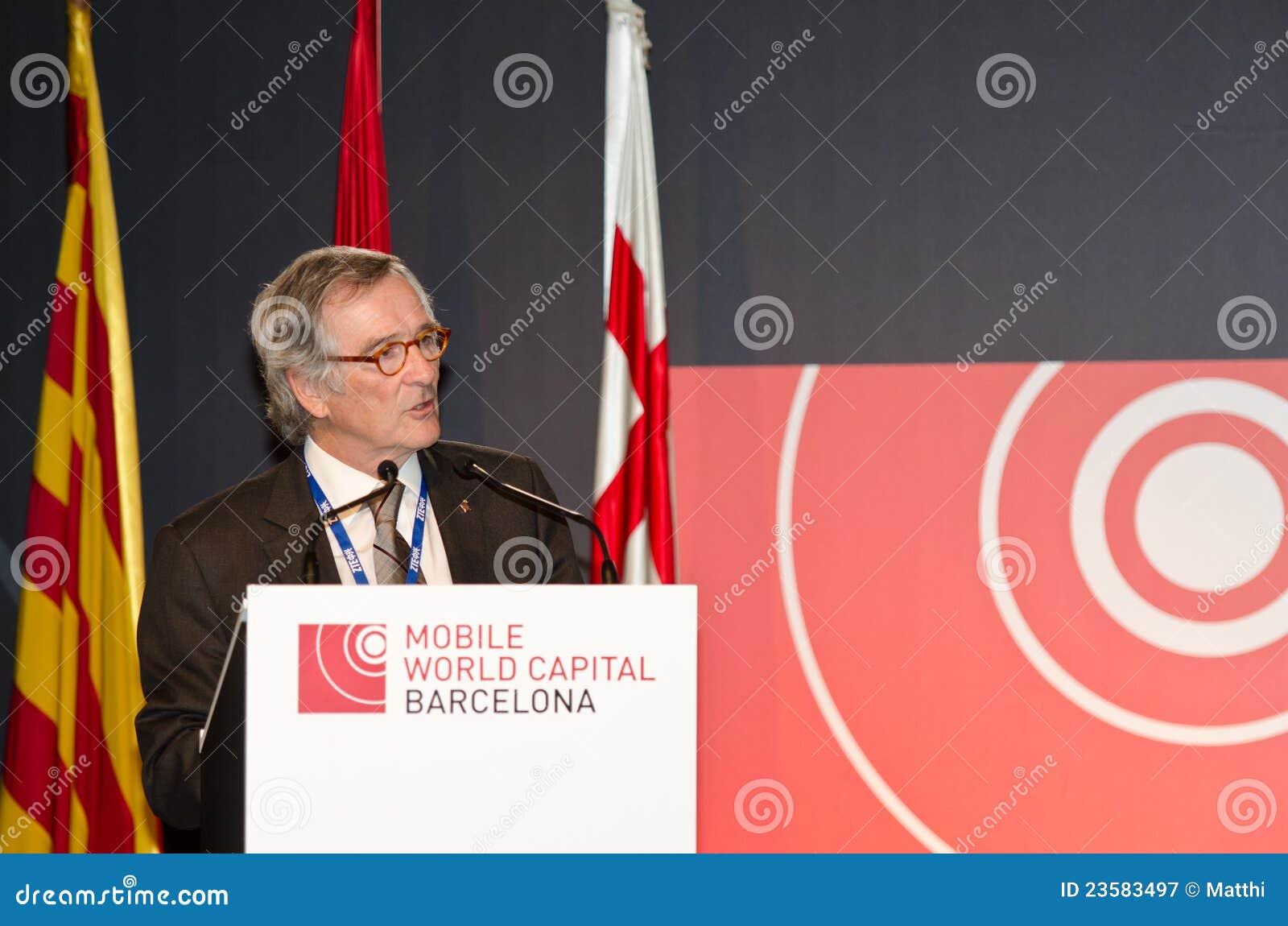 Xavier Trias at MWC 2012 editorial photography. Image of inauguration ...