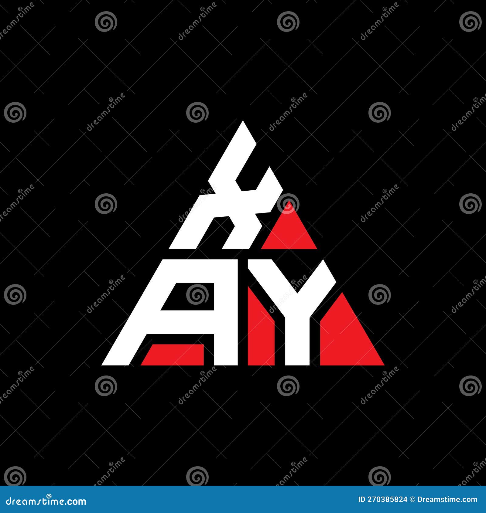 XAY Triangle Letter Logo Design with Triangle Shape. XAY Triangle Logo ...