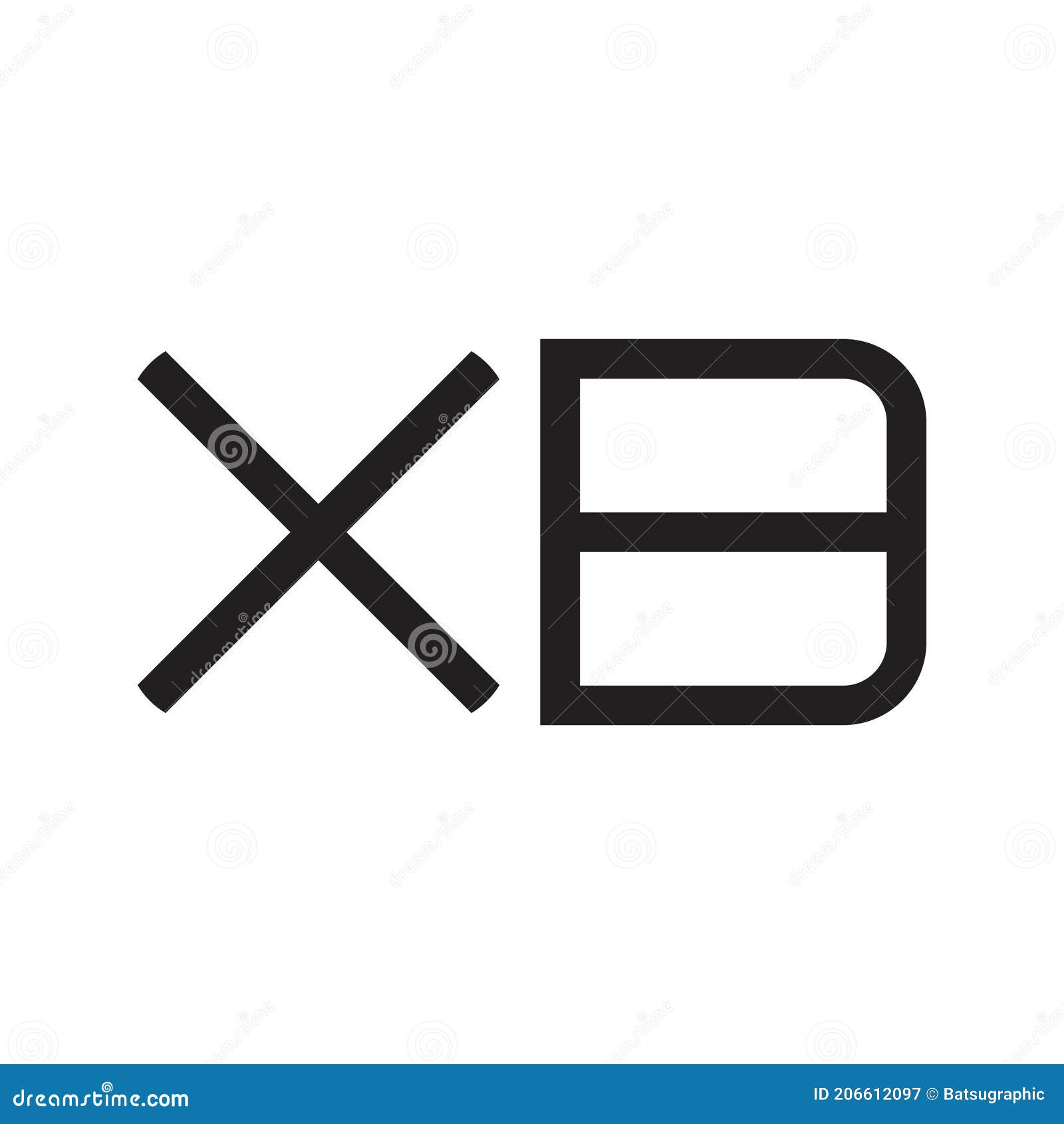 Xb Initial Letter Vector Logo Icon Stock Vector - Illustration of ...