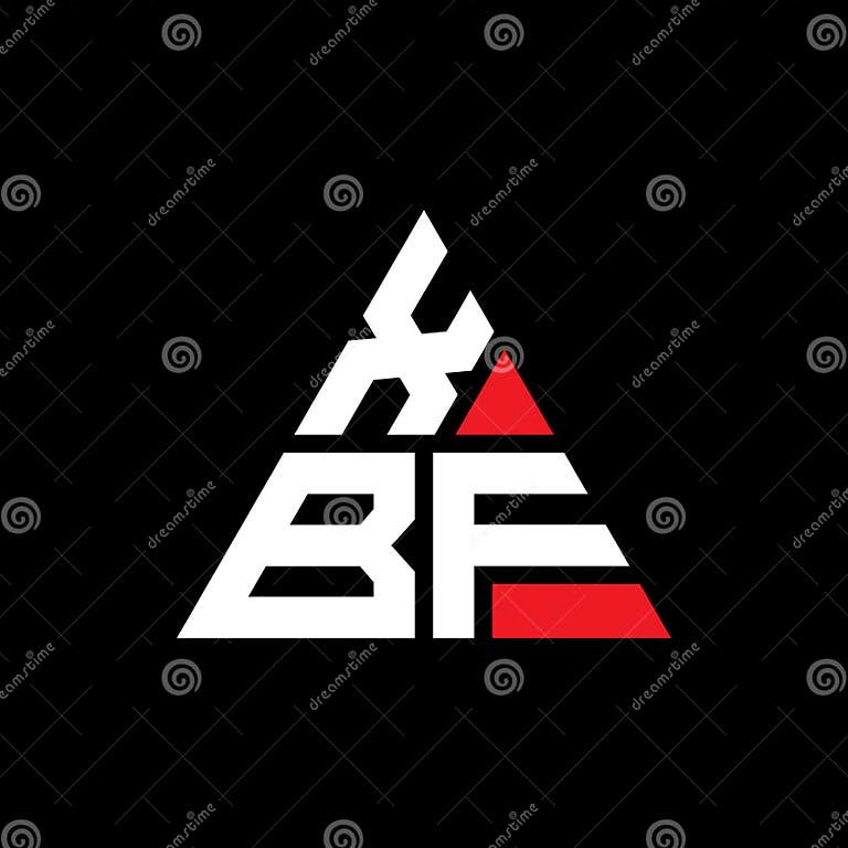 XBF Triangle Letter Logo Design with Triangle Shape. XBF Triangle Logo ...