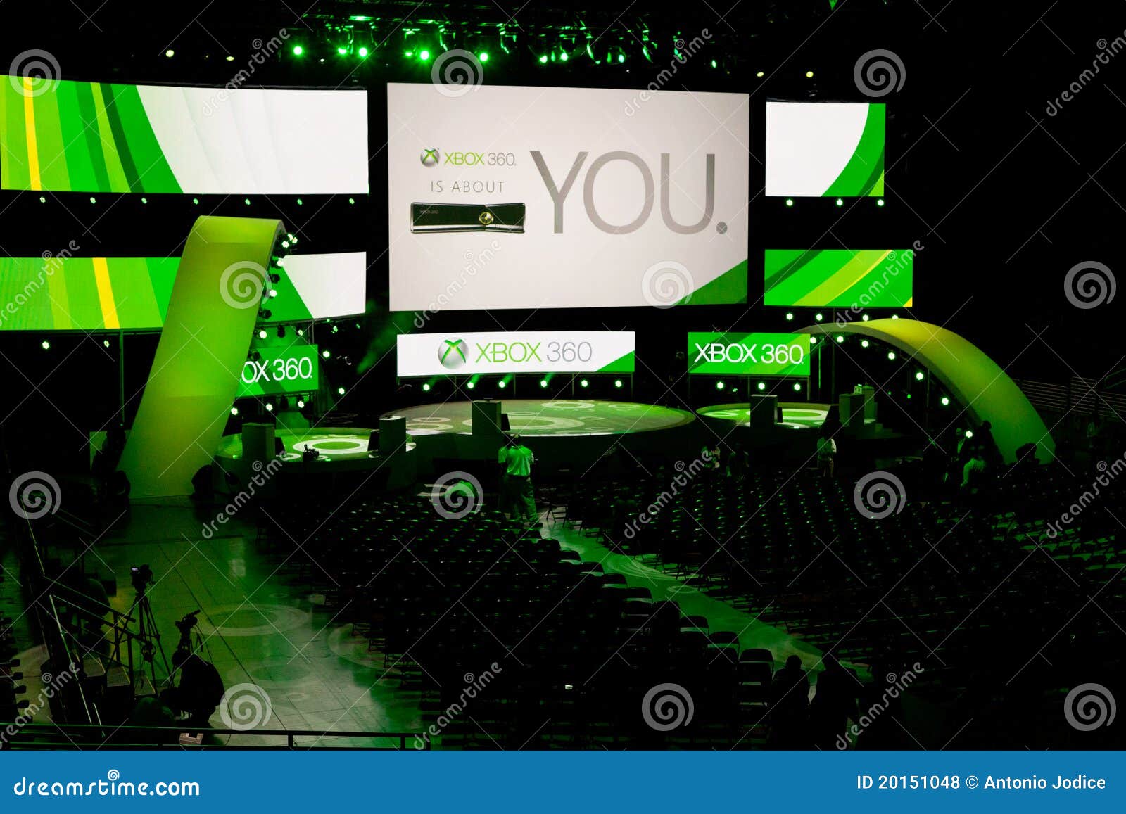 Xbox 360 Press Conference Stage at E3 2011 Editorial Stock Photo ...