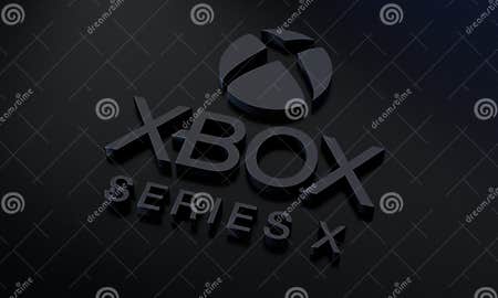 Xbox Series X Logo on Dark Background 3D Rendering Editorial Stock ...