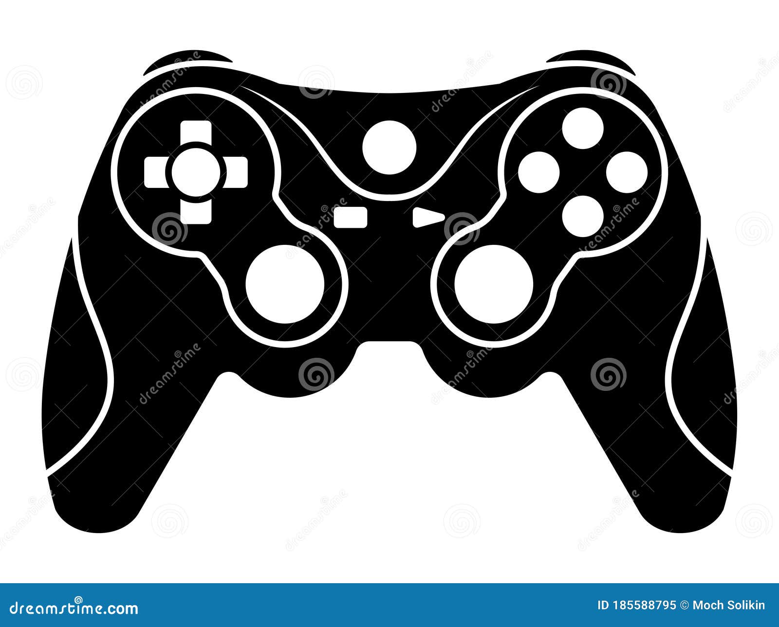 Xbox Video Game Controllers or Gamepad Flat Icon for Apps and Websites ...