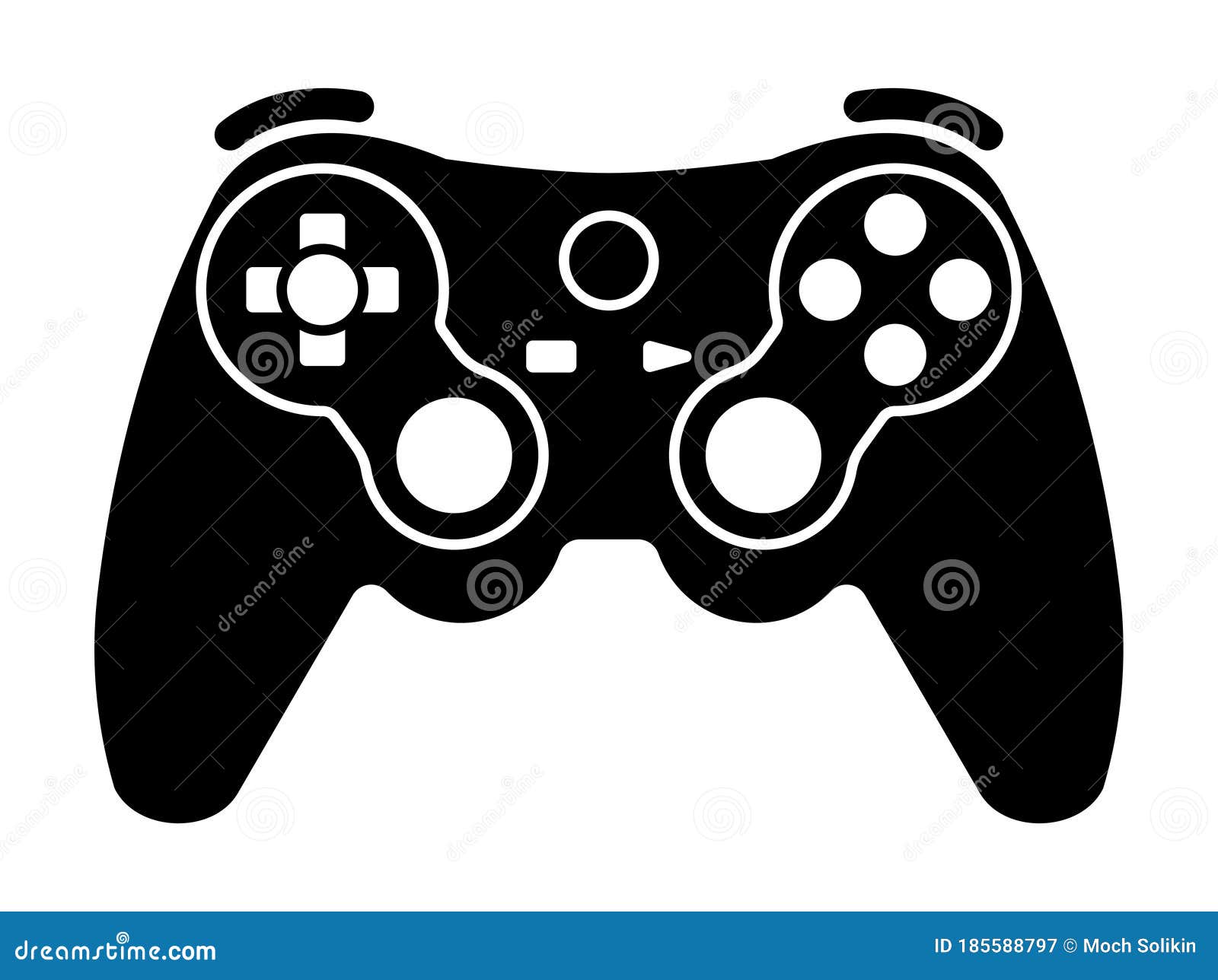 Xbox Video Game Controllers or Gamepad Flat Icon for Apps and Websites ...