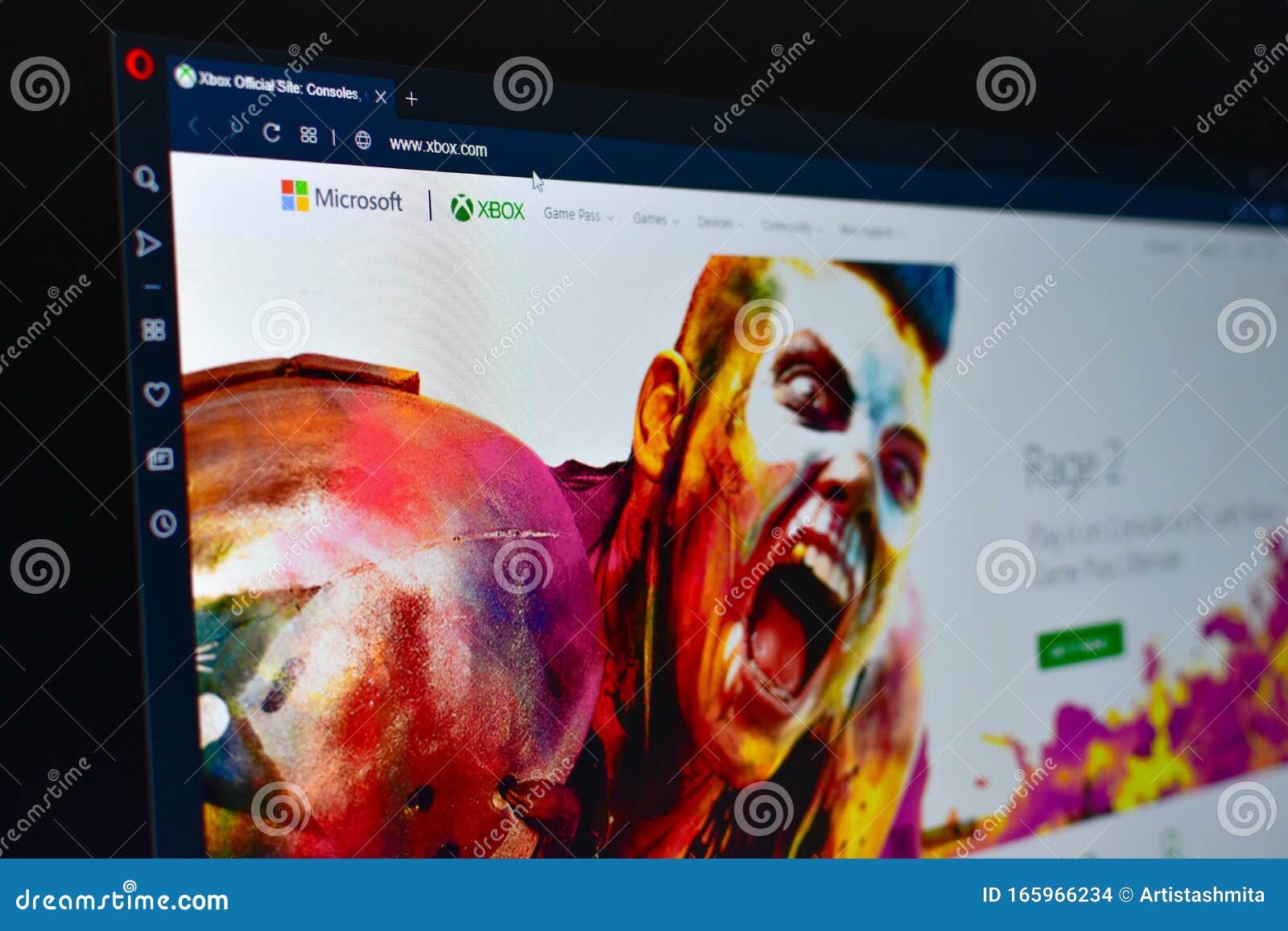 Xbox Website on Computer Screen Editorial Stock Image - Image of ...