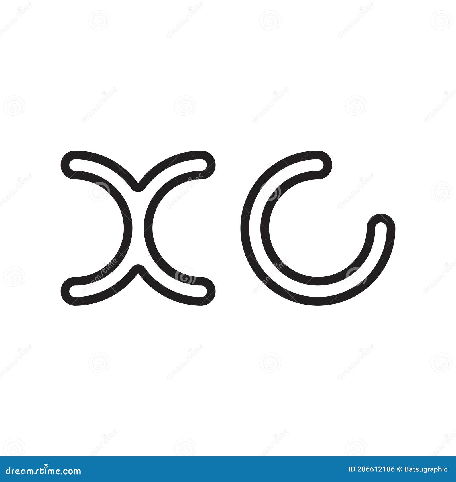 Xc Initial Letter Vector Logo Icon Stock Vector - Illustration of ...