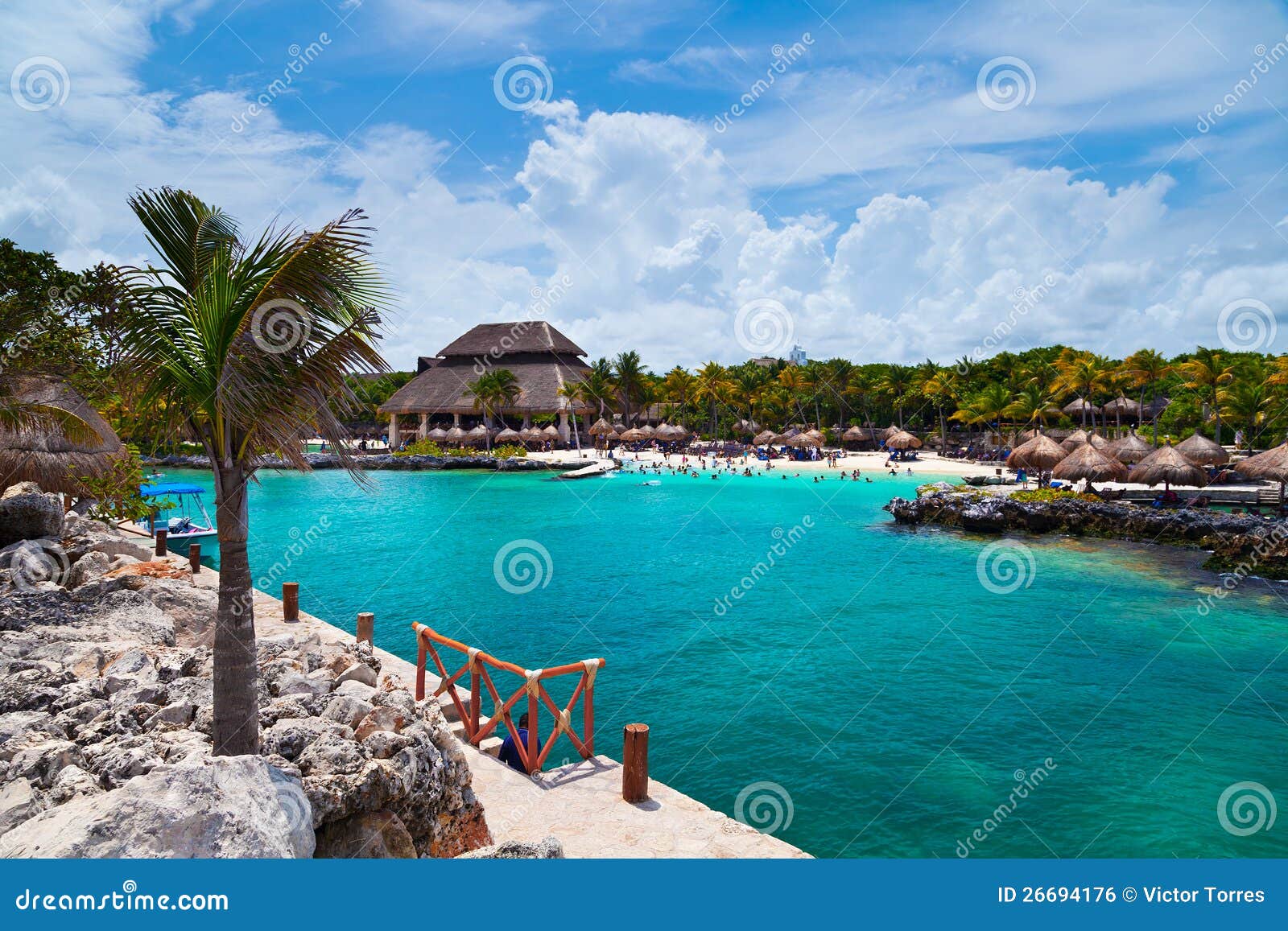 Mayan Riviera Mexico Puerto Morelos Boats Stock Photo | CartoonDealer ...