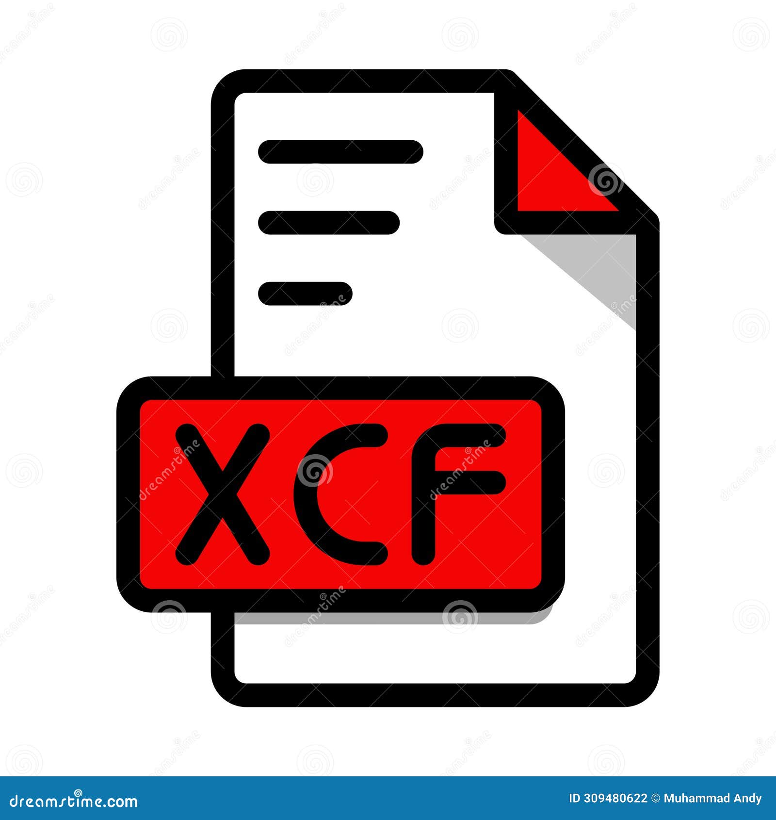 XCF File Format Icon. File Type Extension Symbol Icons Stock ...