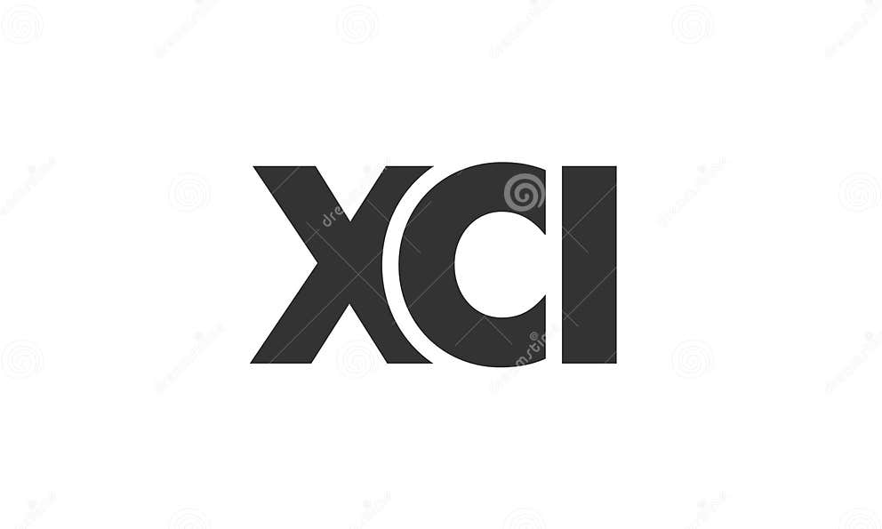 XCI Logo Design Template with Strong and Modern Bold Text. Initial Based Vector Logotype ...