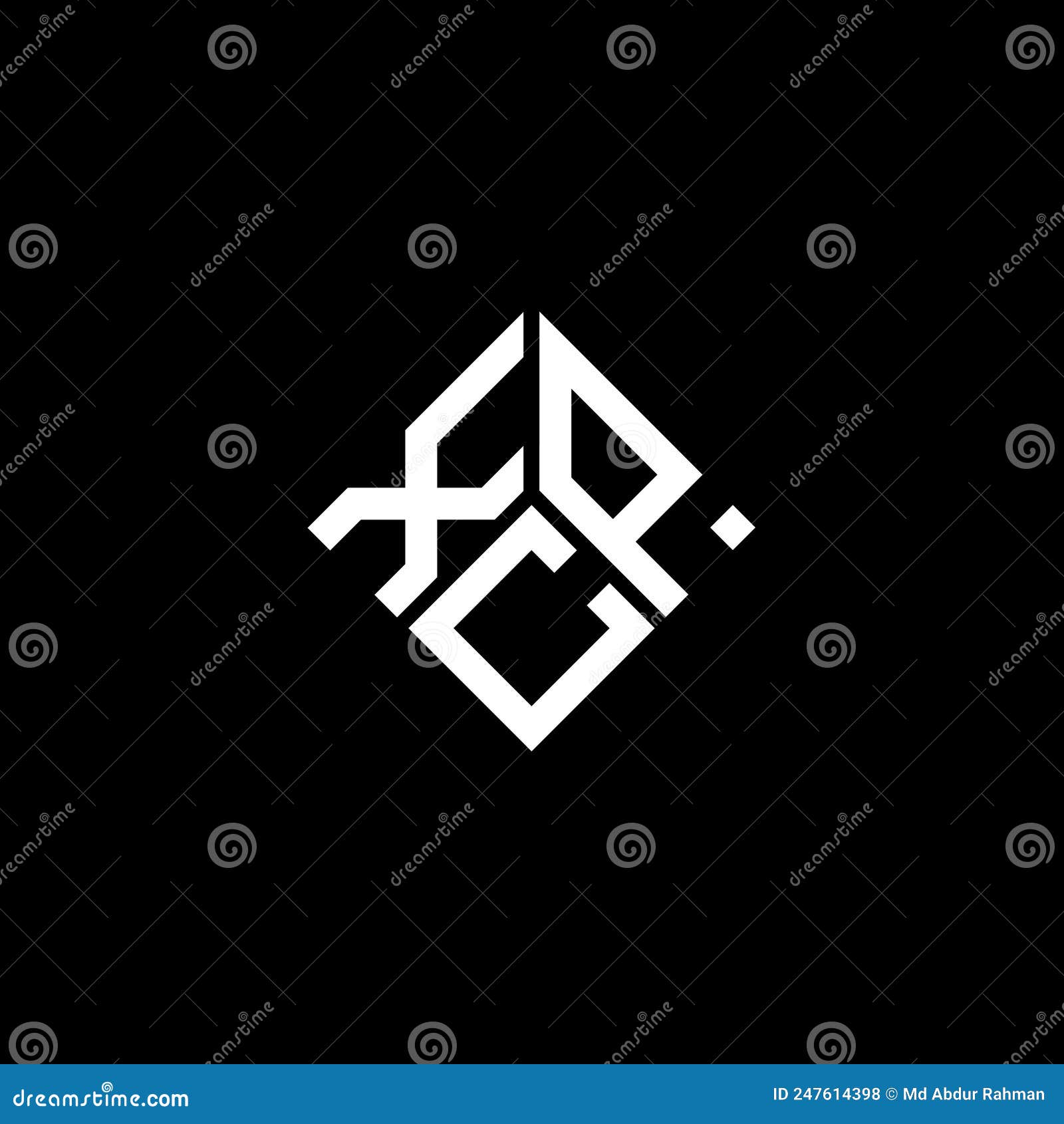 XCP Letter Logo Design on Black Background. XCP Creative Initials ...