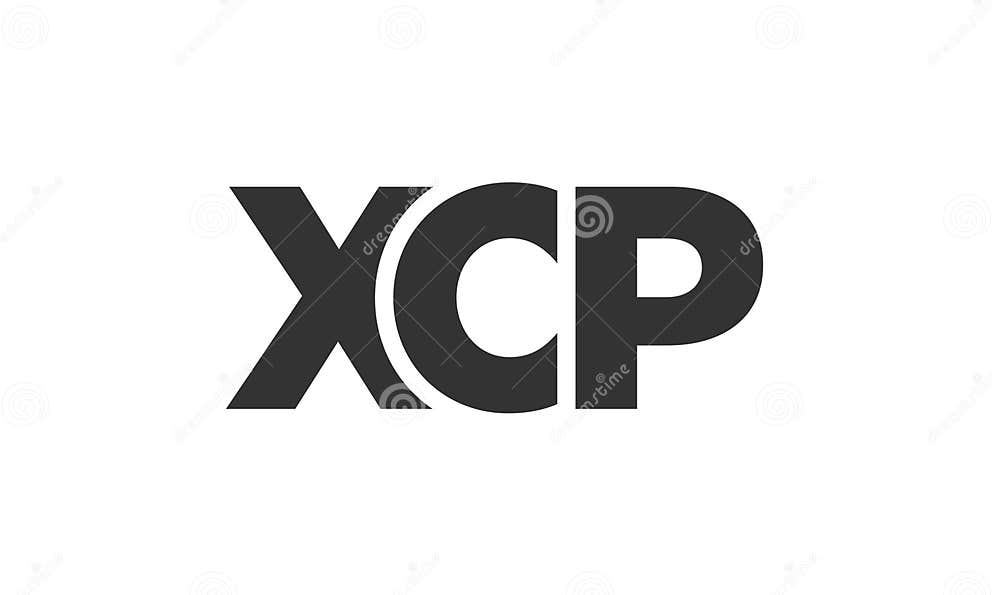 XCP Logo Design Template with Strong and Modern Bold Text. Initial ...