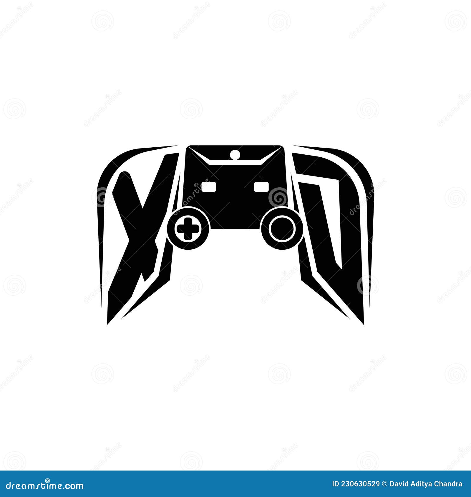 XD Monogram ESports Console Stock Vector - Illustration of creative ...