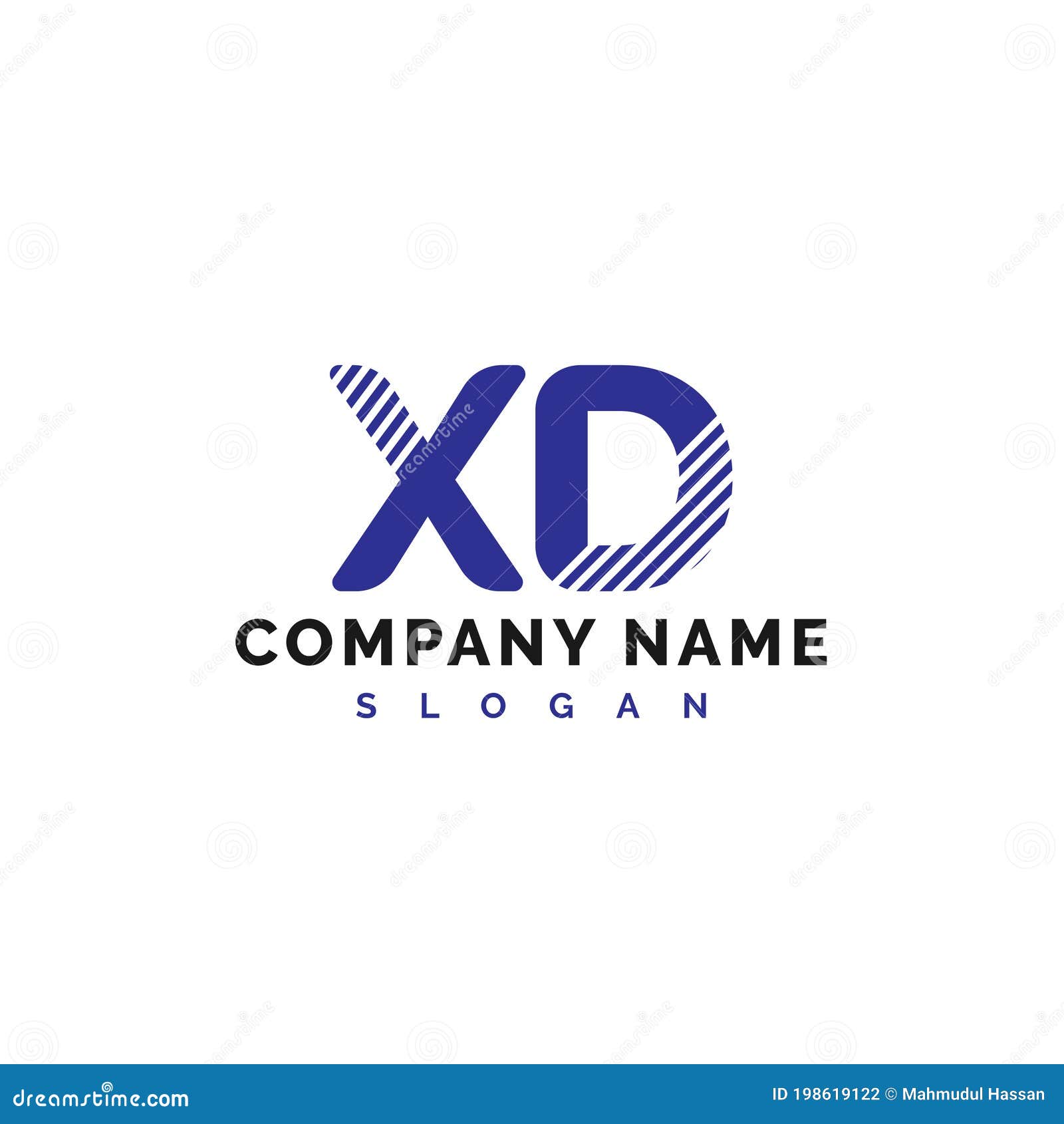 XD Letter Logo Design. XD Letter Logo Vector Illustration - Vector ...