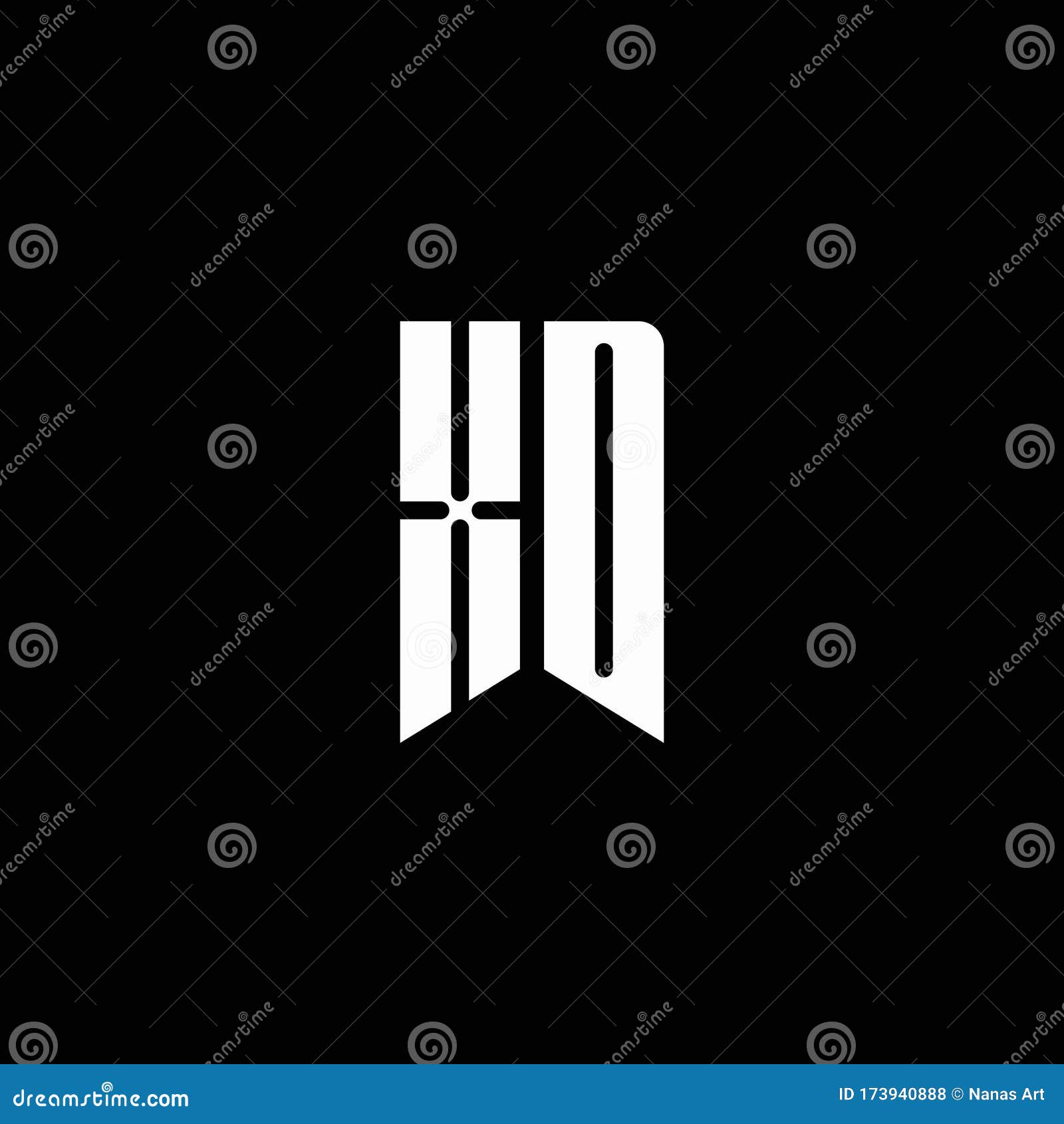XD Logo Monogram with Emblem Style Isolated on Black Background Stock ...