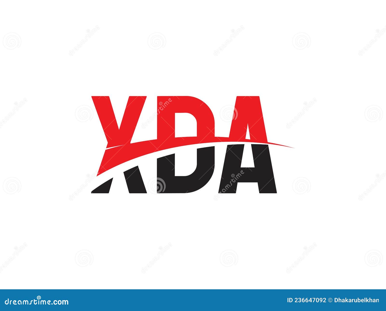XDA Letter Initial Logo Design Vector Illustration Stock Vector ...