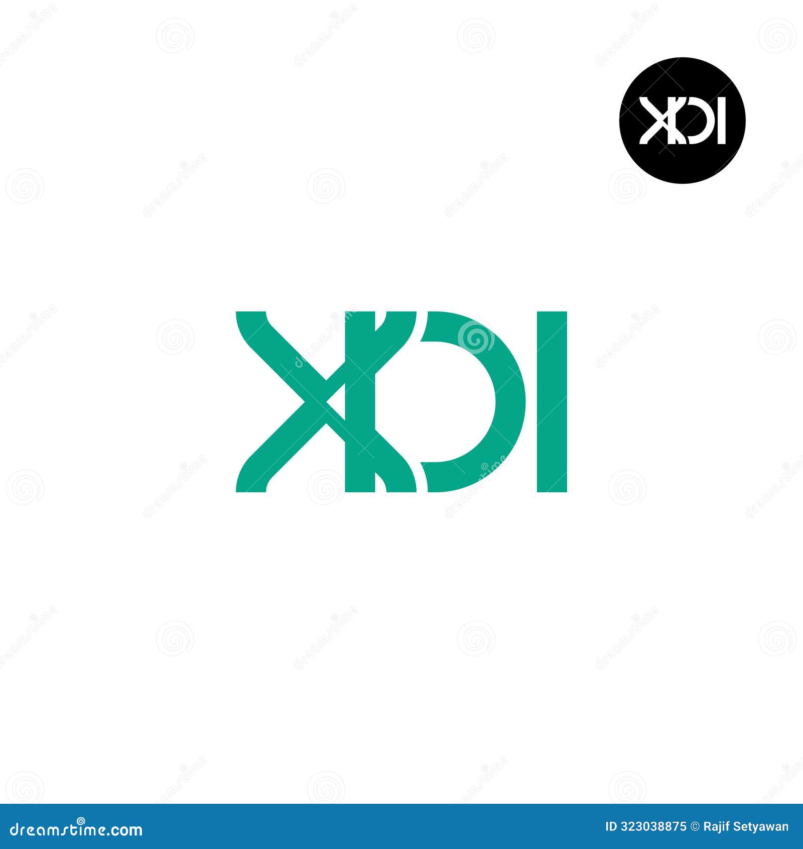 XDI Logo Letter Monogram Design Stock Vector - Illustration of ...