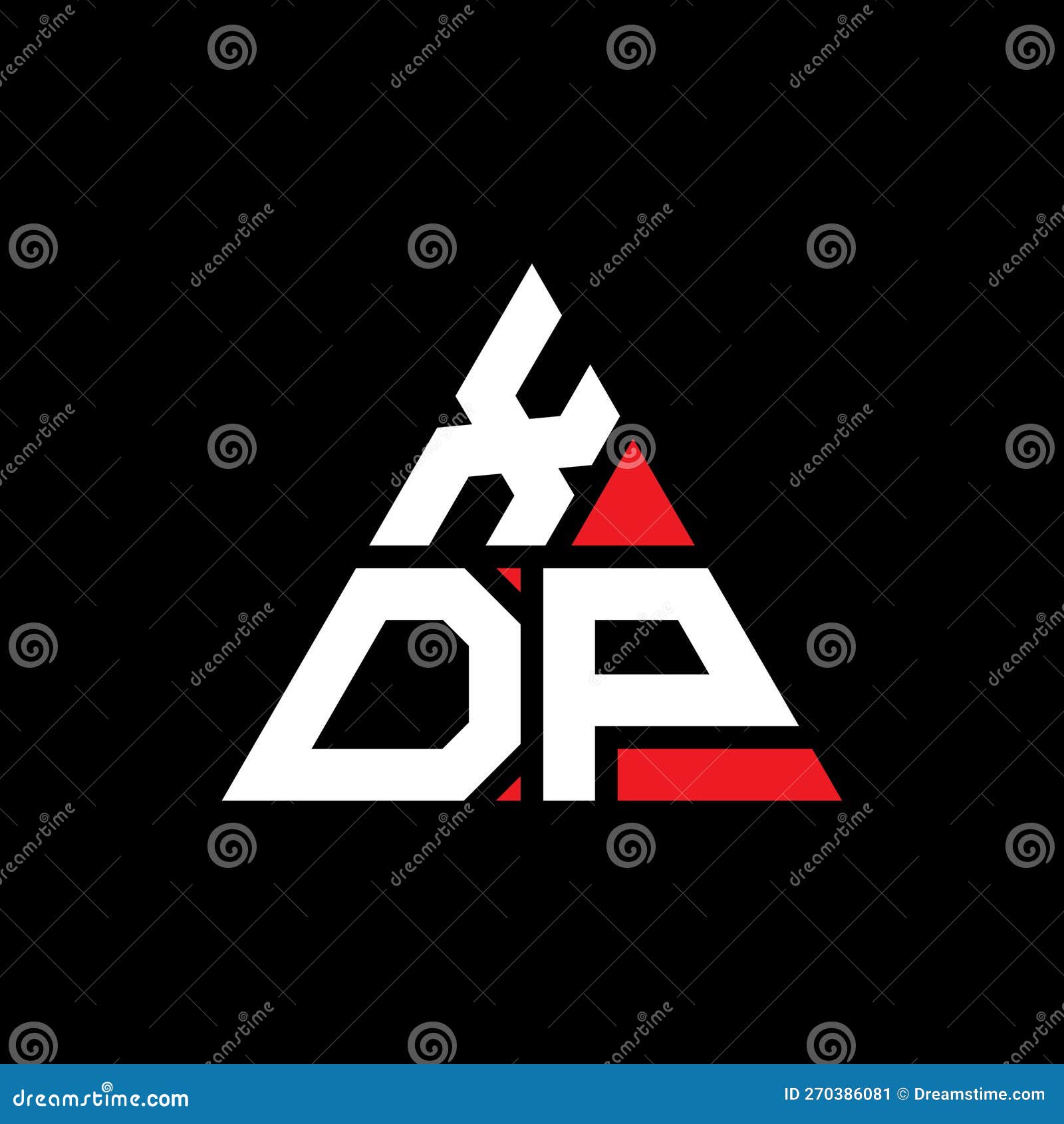 XDP Triangle Letter Logo Design with Triangle Shape. XDP Triangle Logo ...