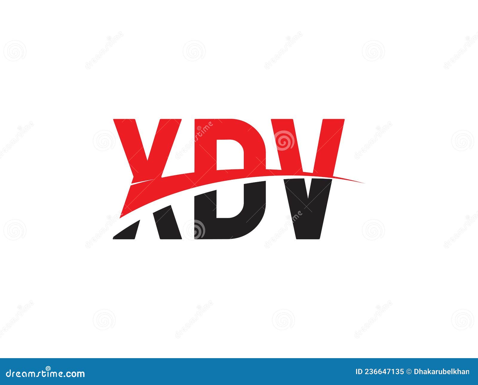 XDV Letter Initial Logo Design Vector Illustration Stock Vector ...