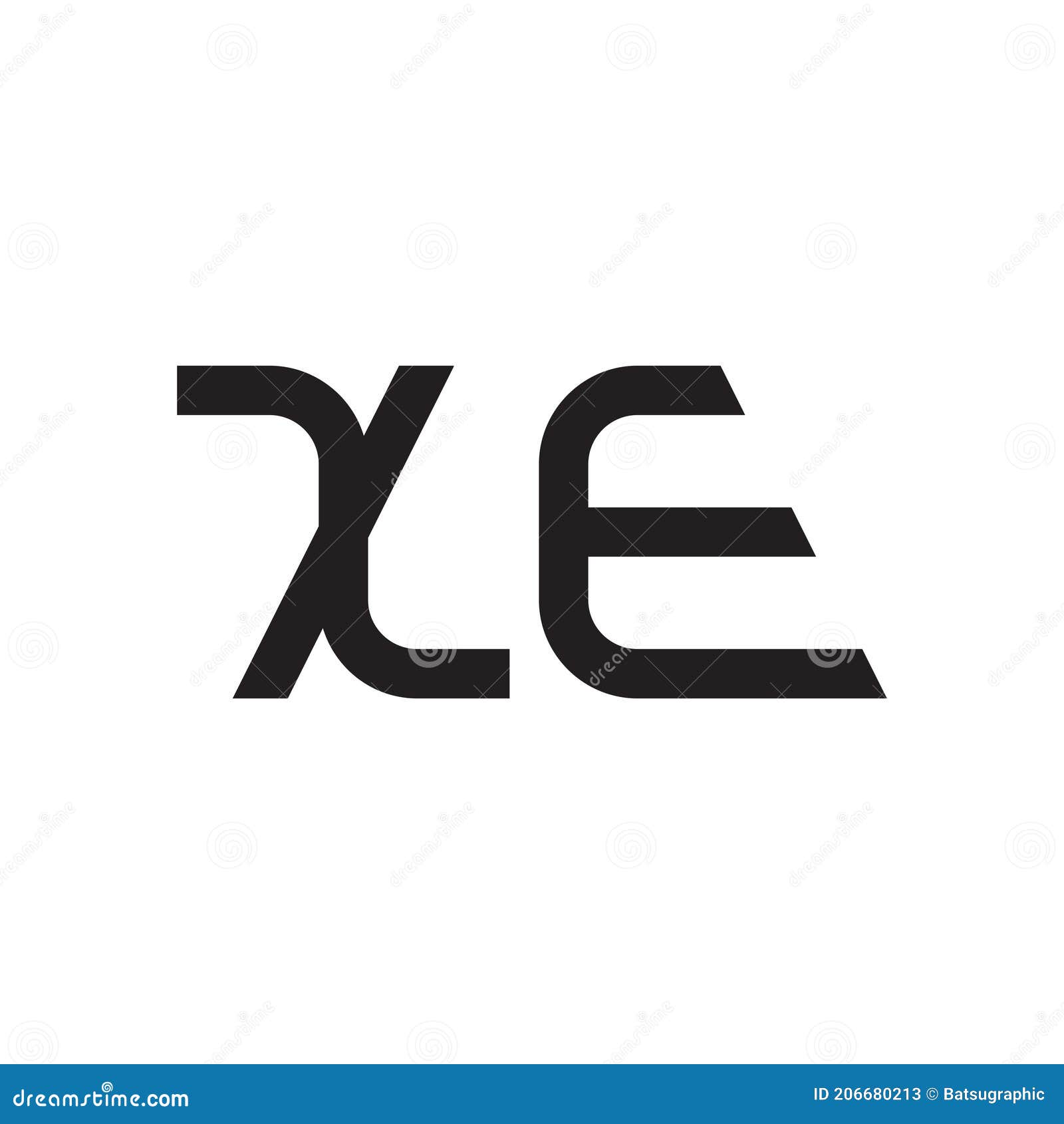 Xe Initial Letter Vector Logo Icon Stock Vector - Illustration of ...