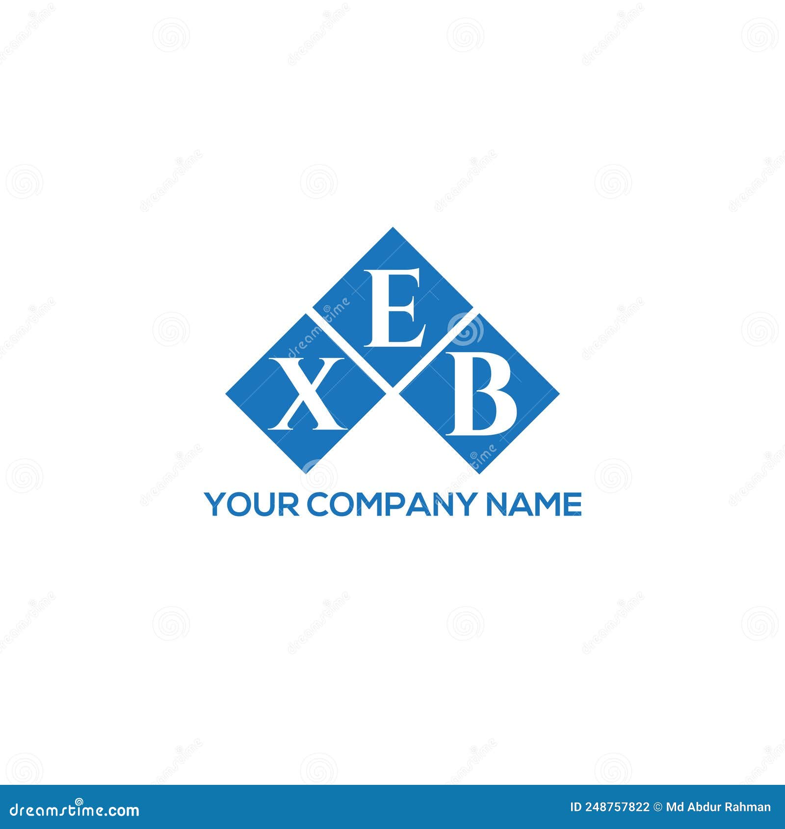 XEB Letter Logo Design on BLACK Background. XEB Creative Initials ...