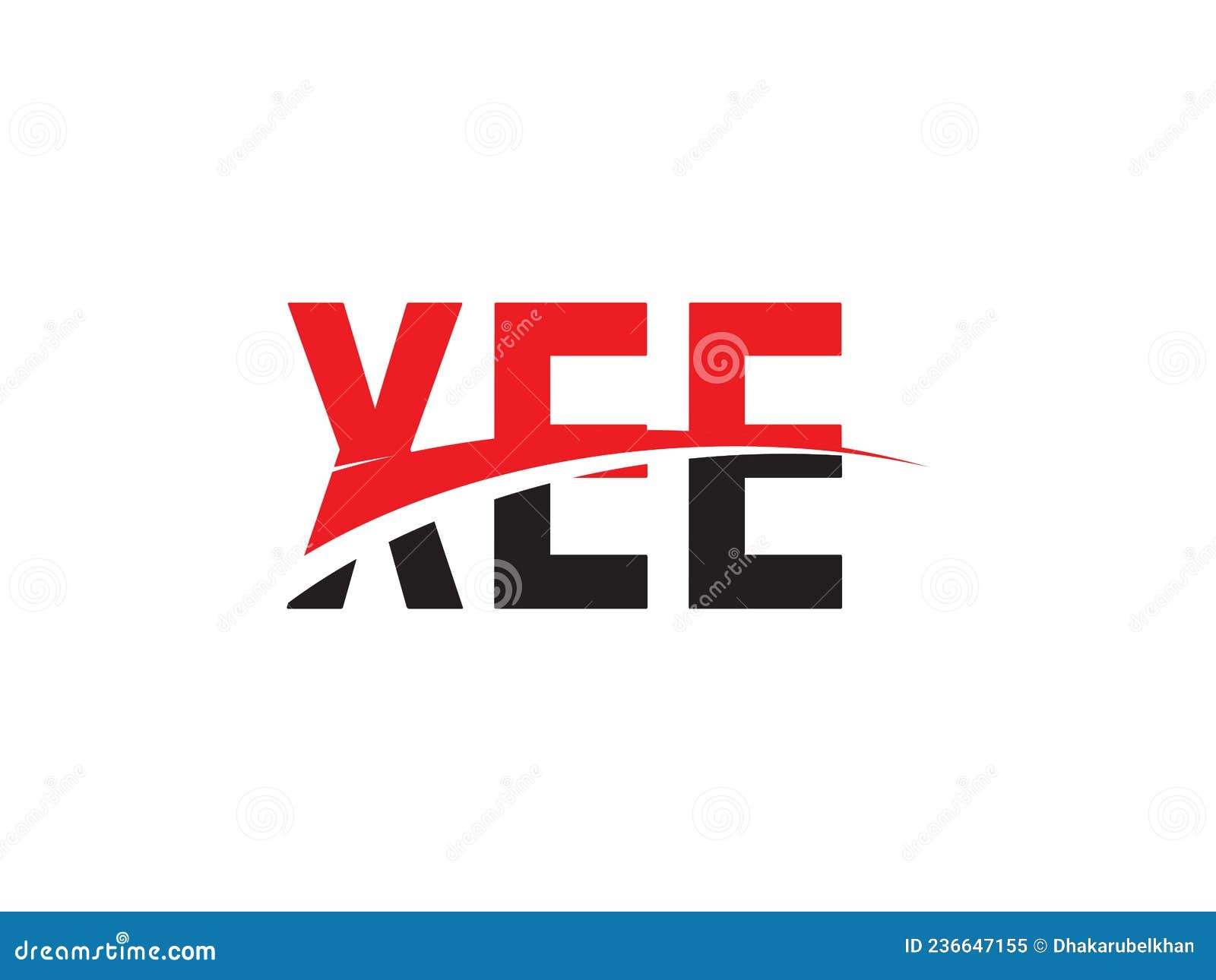 XEE Letter Initial Logo Design Vector Illustration Stock Vector ...
