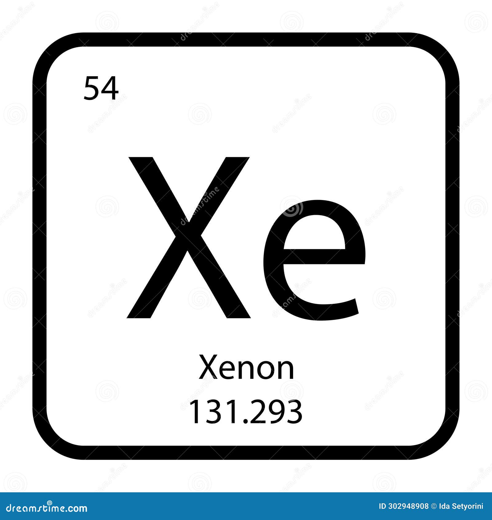 X Xenon Icon Symbol From An Alphabet Letter X. Vector Illustration ...